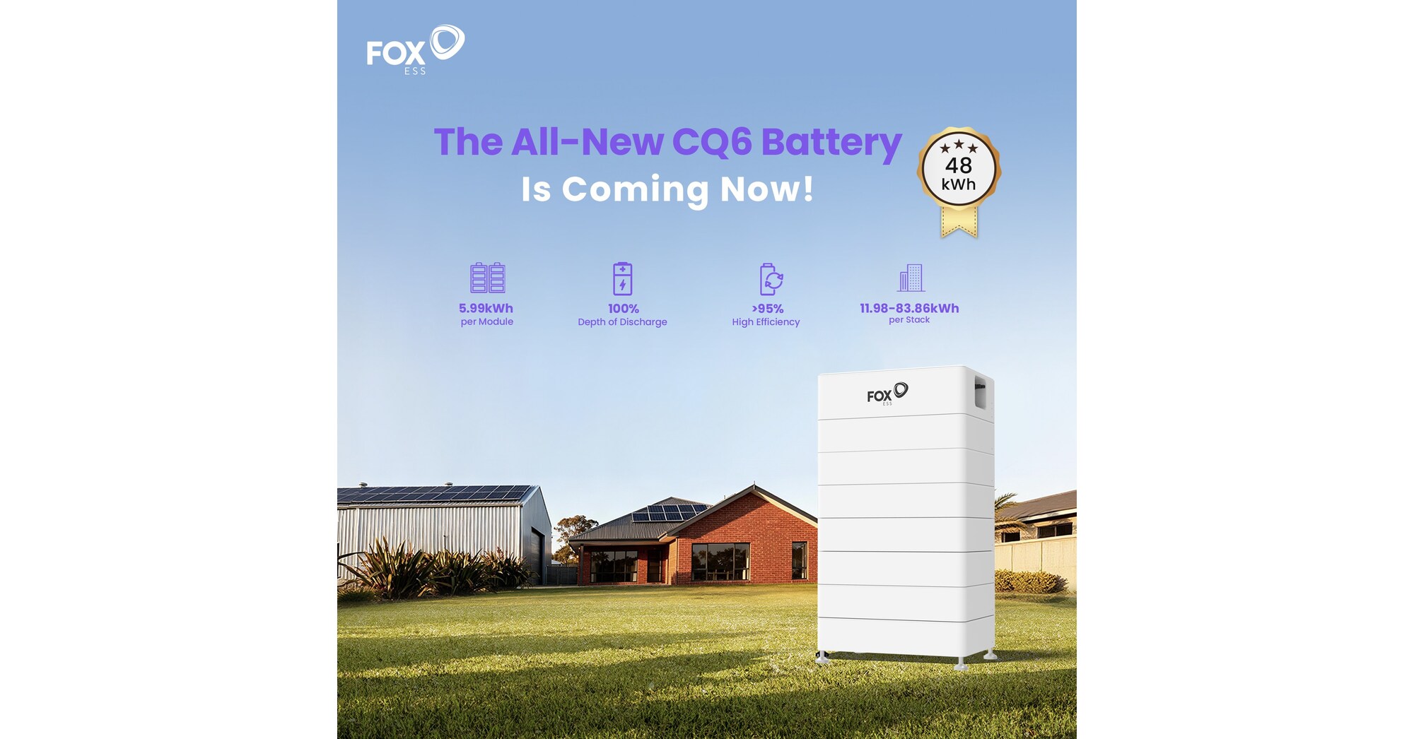Fox ESS Debuts CQ6 Battery High Voltage Battery, Elevating Energy ...