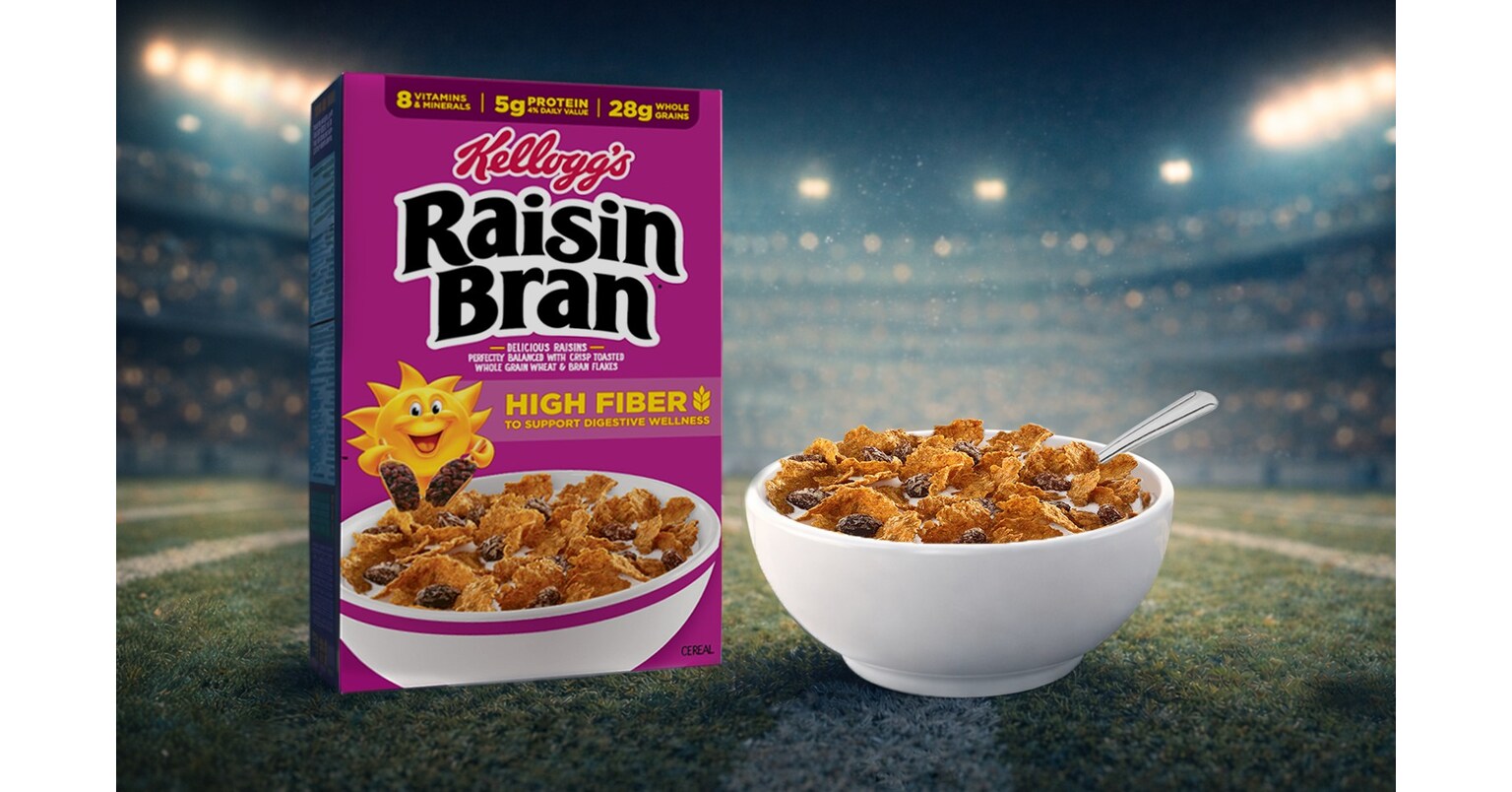 Kellogg's Raisin Bran Makes Big Game Debut, Showcasing the Power of Fiber