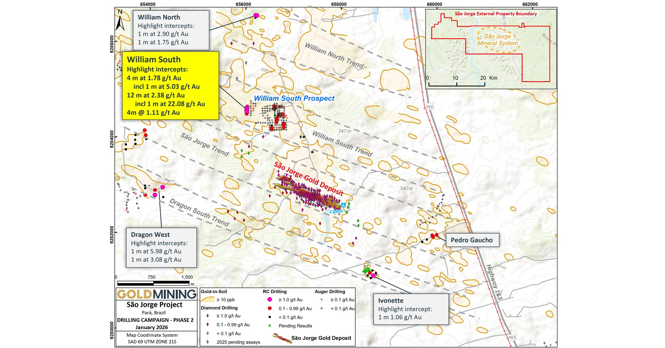 GoldMining Reports New Drill Results Highlighting Exploration Potential ...