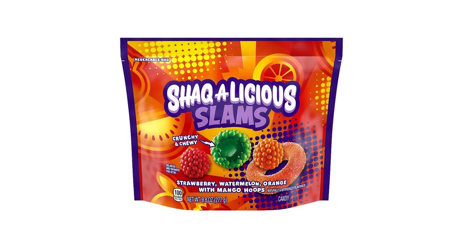 Shaq-A-Licious SLAMS, Shaquille O'Neal's New Hoops-Inspired Candy ...