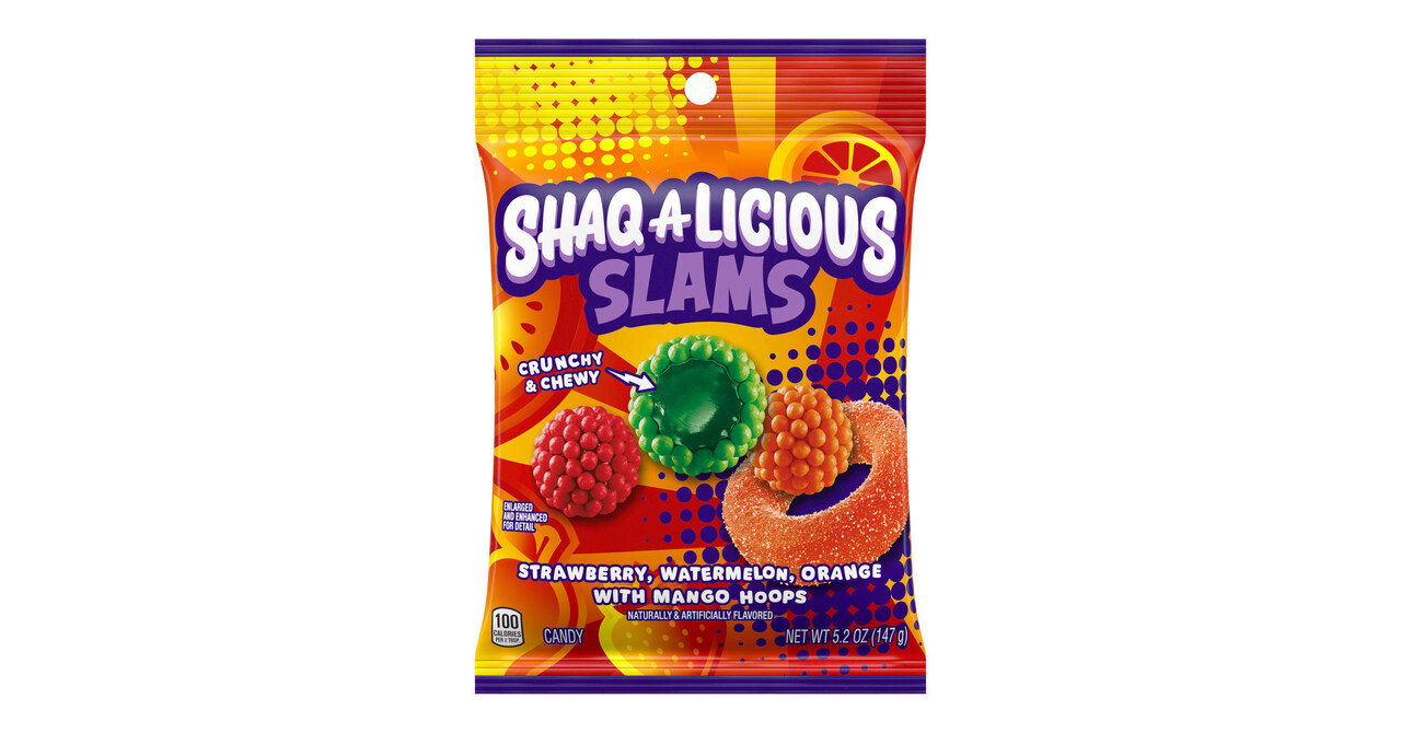 Shaq-A-Licious SLAMS, Shaquille O'Neal's New Hoops-Inspired Candy ...