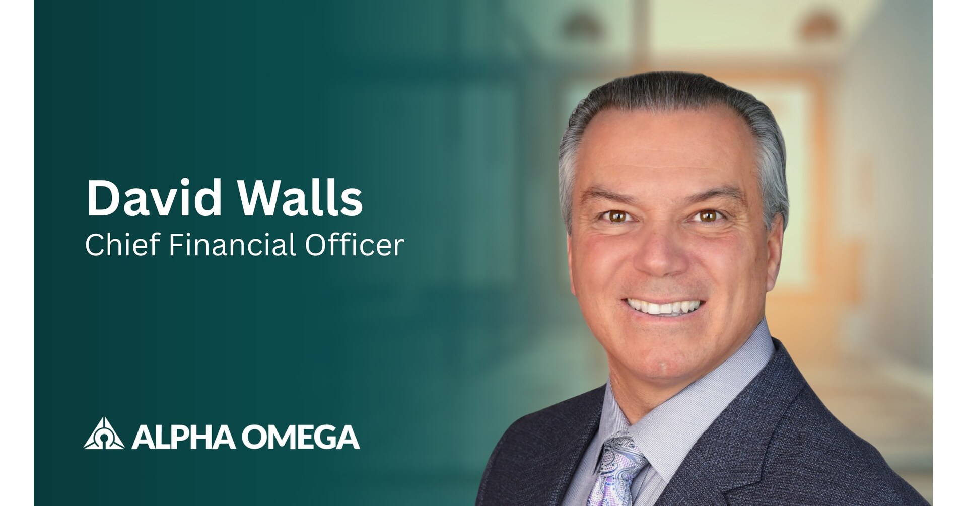 Alpha Omega Appoints David Walls Chief Financial Officer