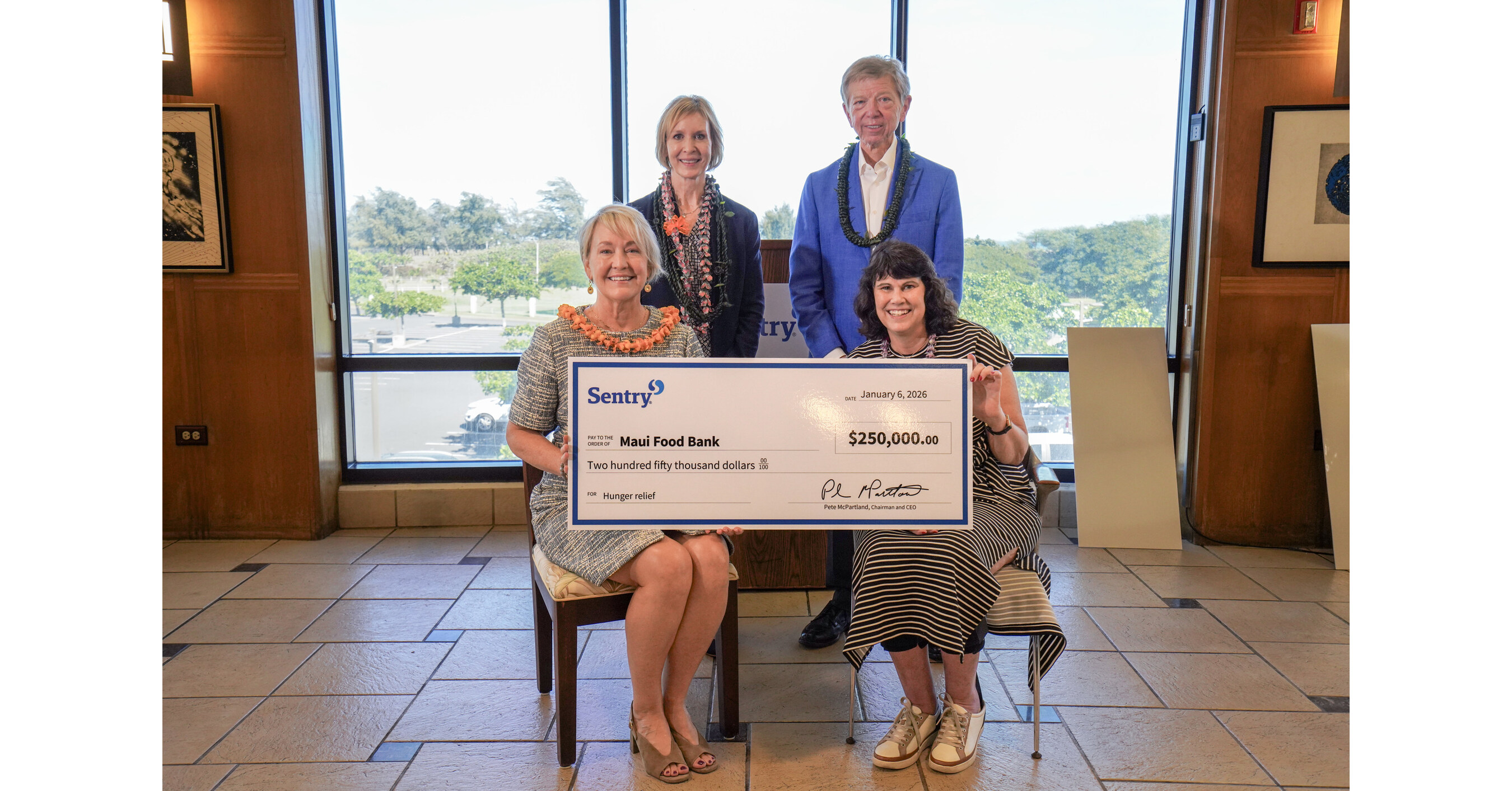 Sentry® donates $1 million to support Maui nonprofits