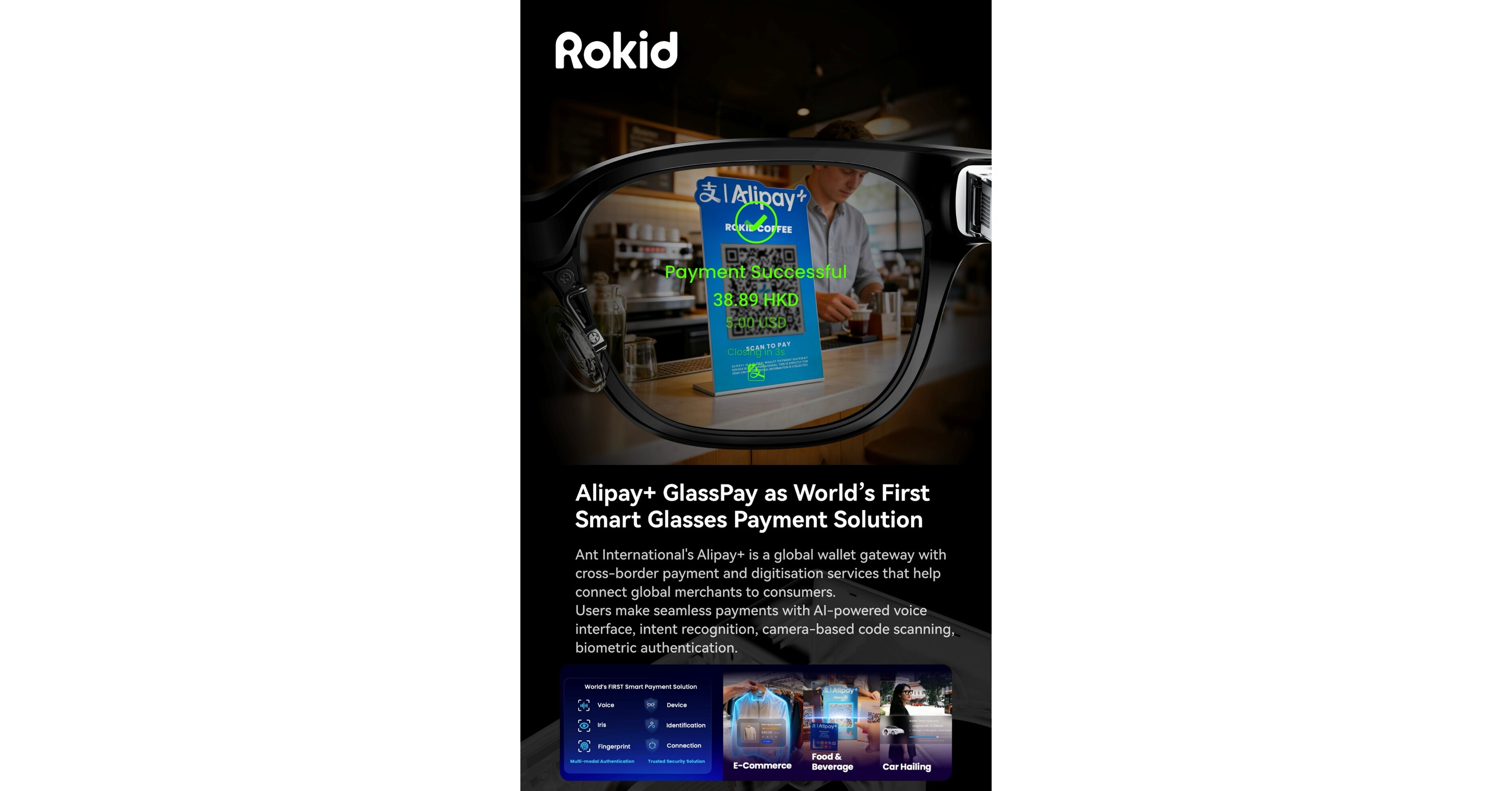 Rokid and Ant International Announce Integration of Smart Glasses ...