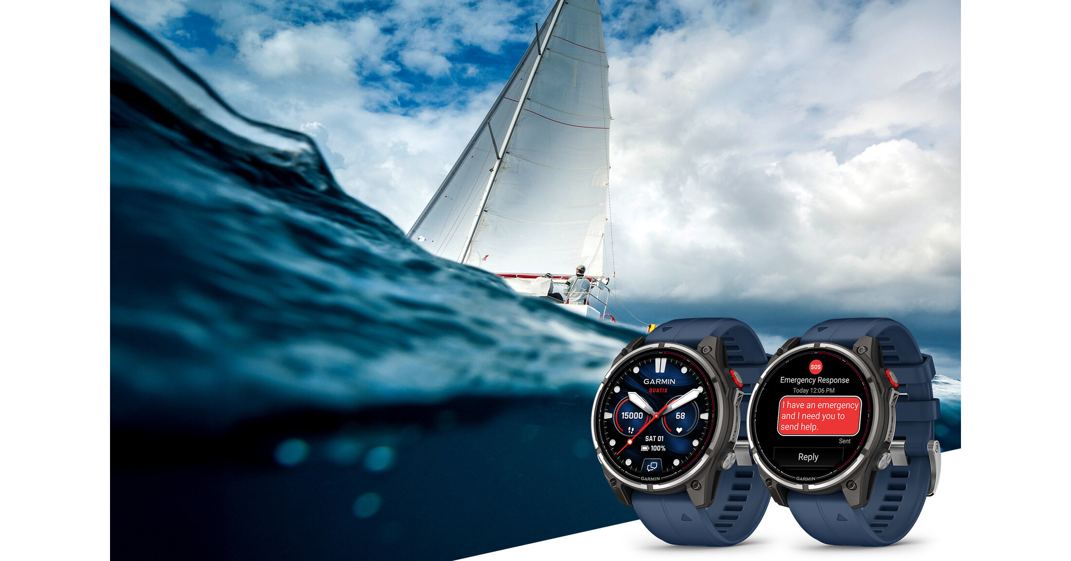 Stay connected on the water with quatix 8 Pro nautical smartwatch from ...