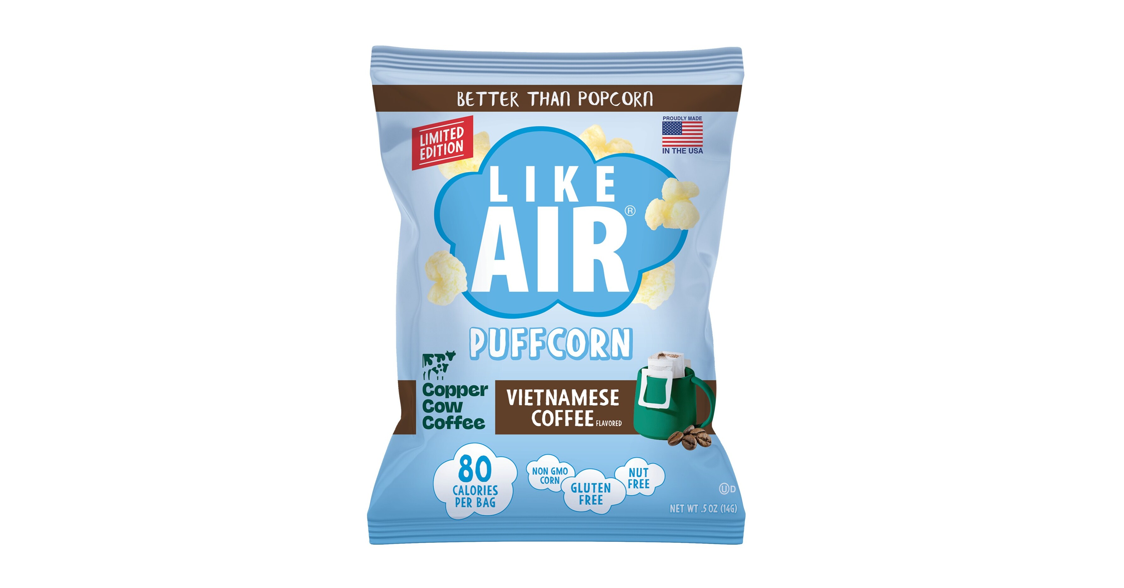 Like Air® Unveils Vietnamese Coffee Puffcorn in Co-Branded Flavor Drop ...