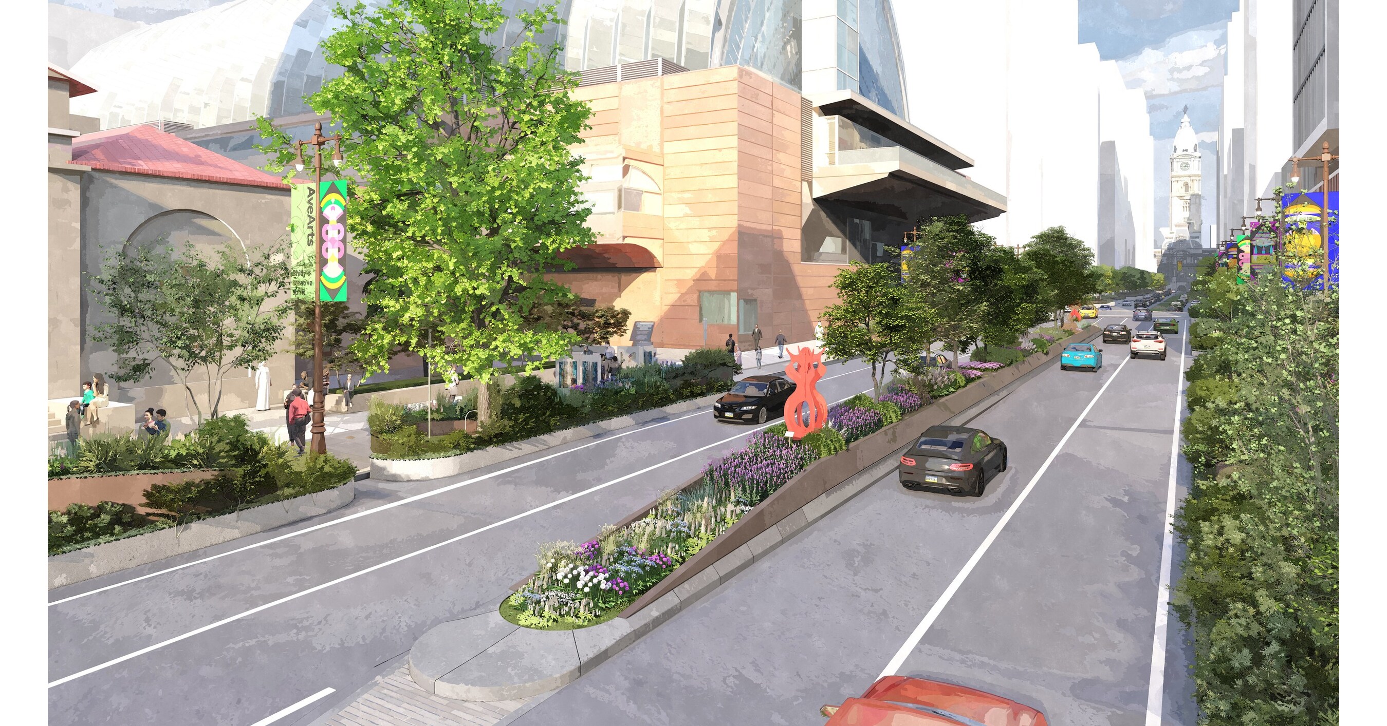 PHILADELPHIA BREAKS GROUND ON TEN-BLOCK TRANSFORMATION IN CENTER CITY