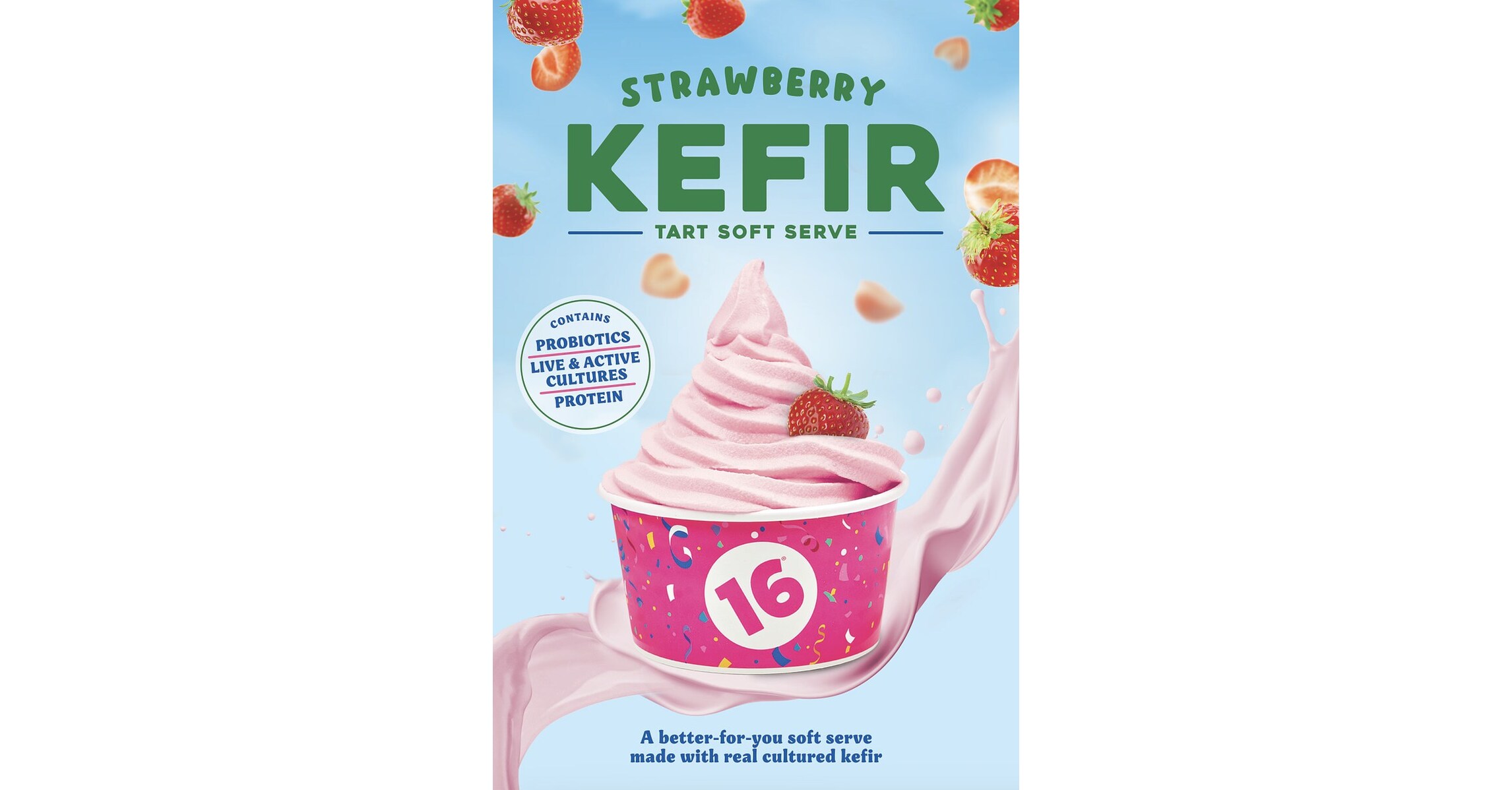 16 Handles Launches World's First Kefir Probiotic Soft Serve