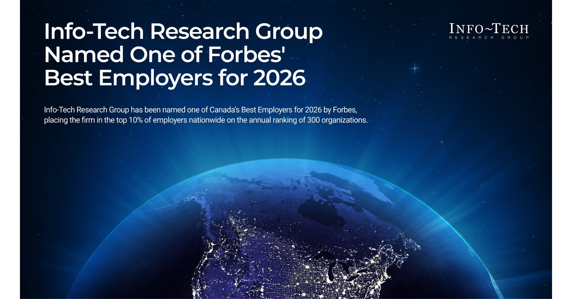 Info-Tech Research Group Named One of Forbes' Best Employers for 2026