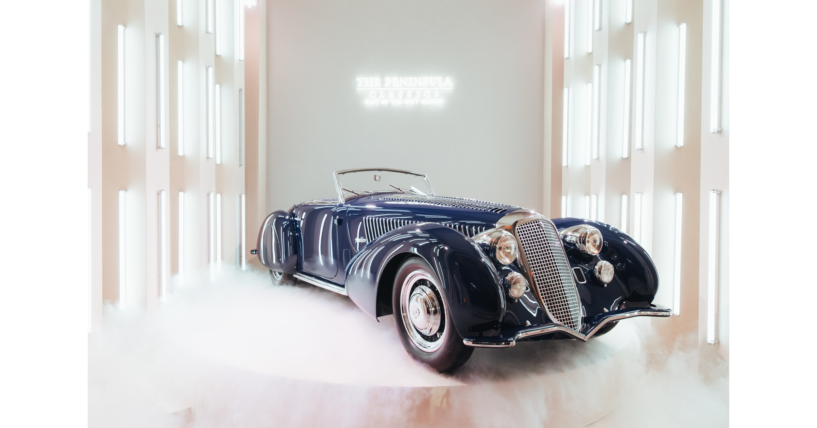 1938 ALFA ROMEO 8C 2900B WINS THE PENINSULA CLASSICS BEST OF THE BEST AWARD