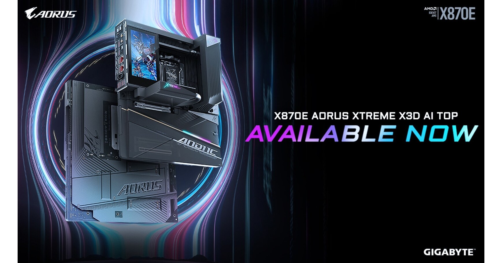 Gigabyte X870E Aorus Xtreme X3D AI TOP motherboard supports AMD Ryzen ...