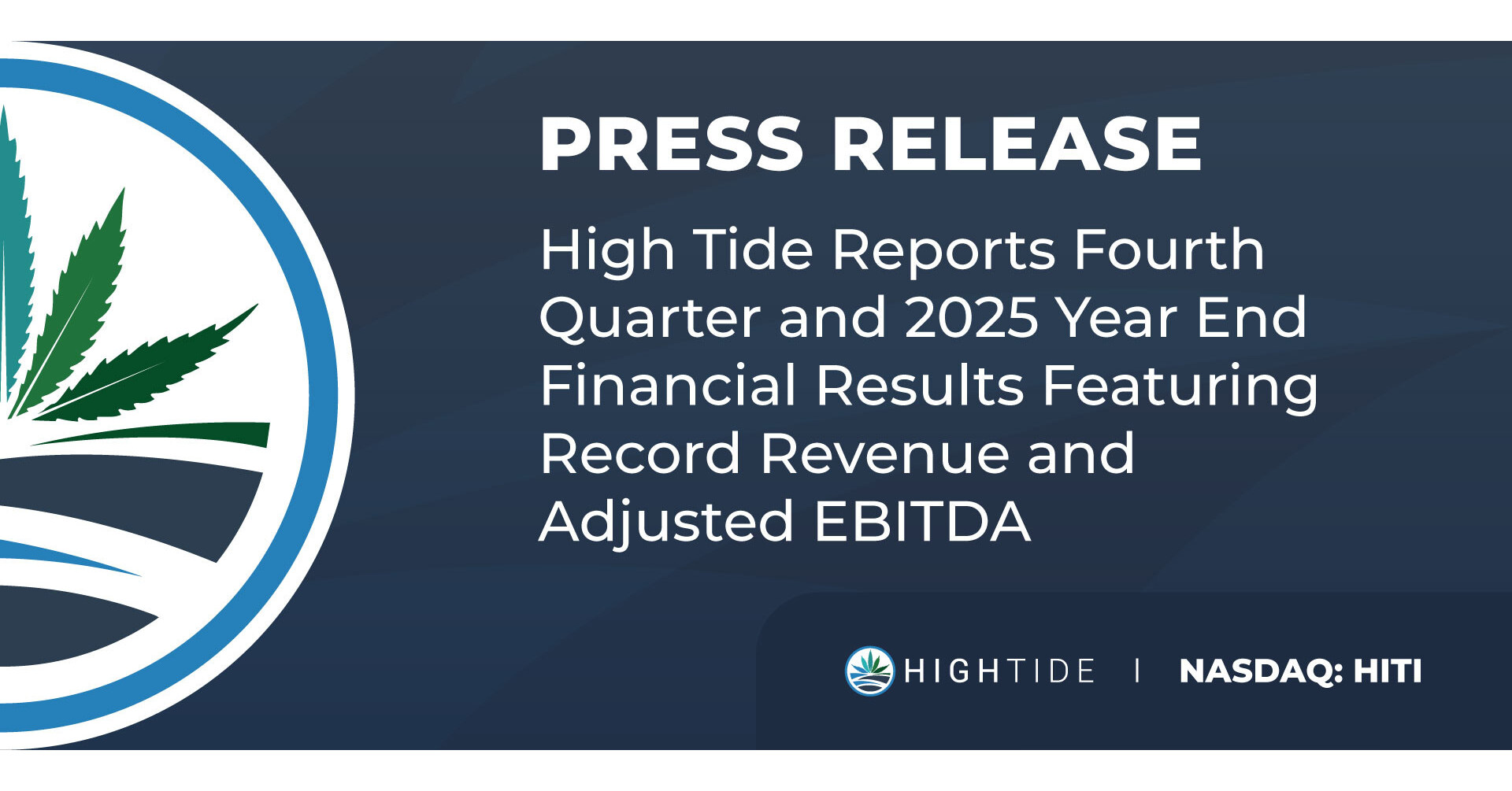 High Tide Reports Fourth Quarter and 2025 Year End Financial Results ...
