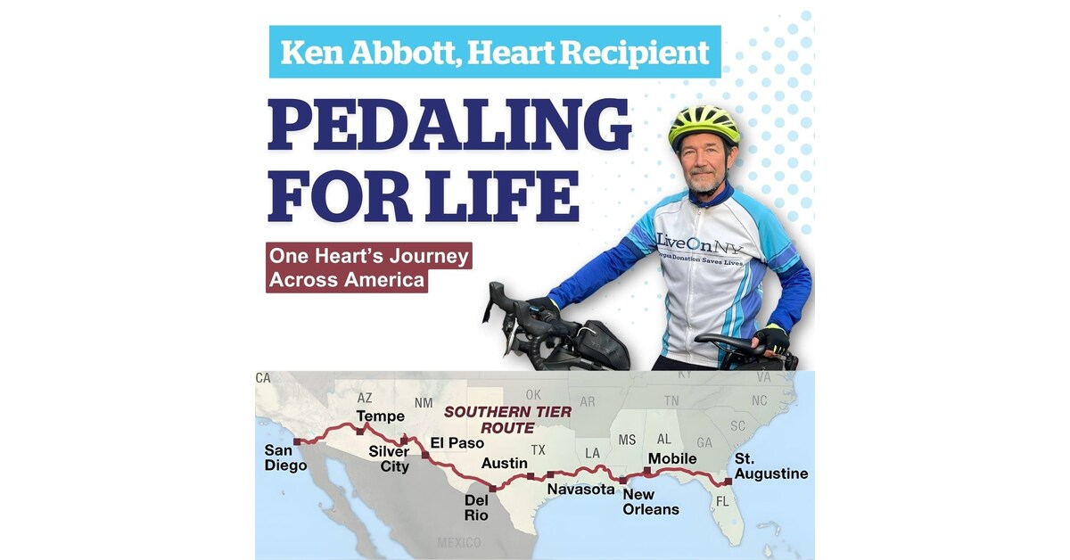 Celebrating 10 Years After His Heart Transplant, Ken Abbott to Bike ...