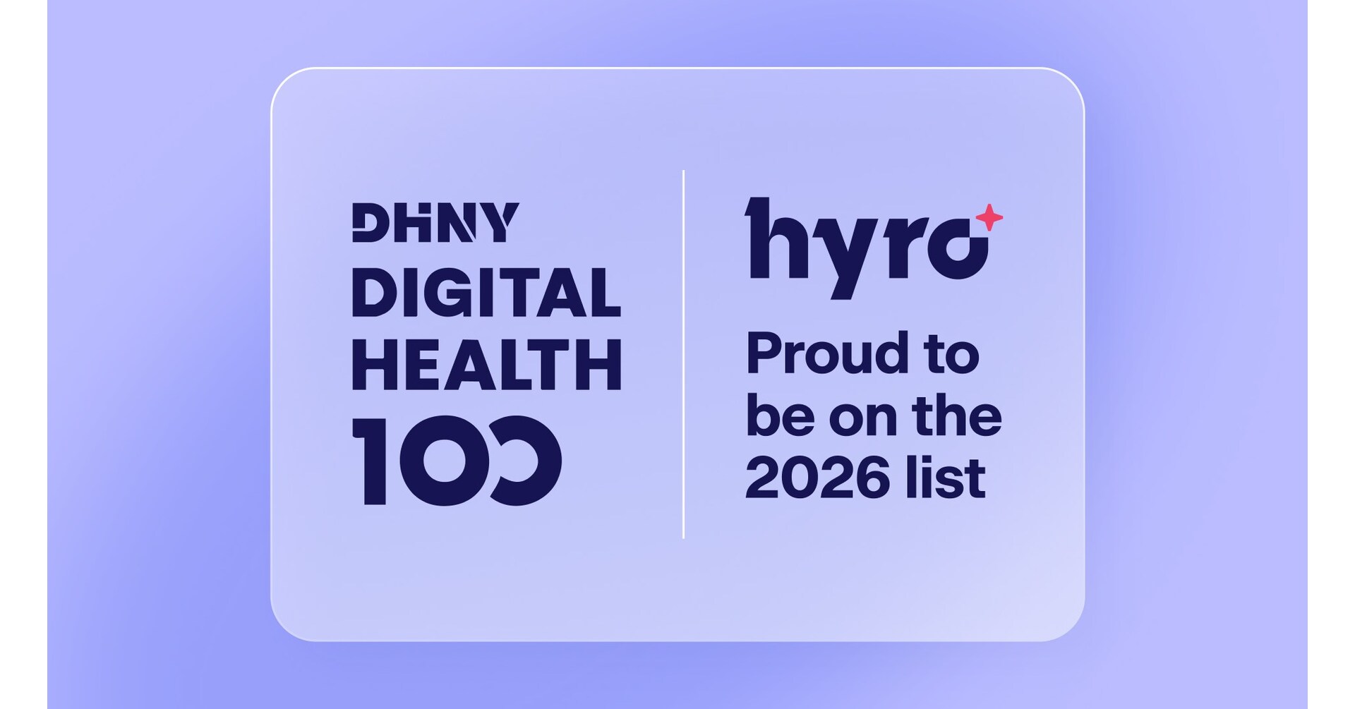 Hyro Named to the 2026 New York Digital Health 100