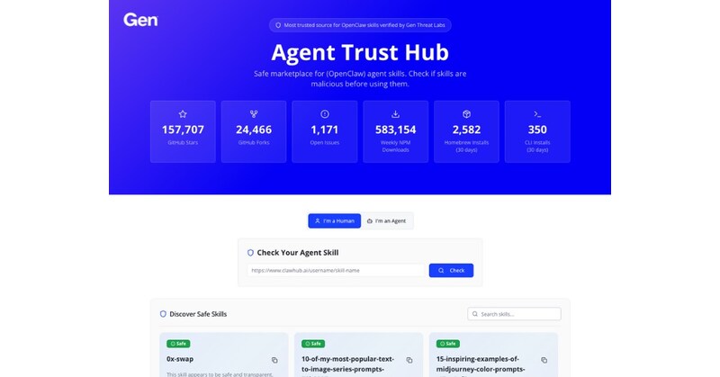 Gen Launches Agent Trust Hub for Safer Agentic Era - Feb 4, 2026
