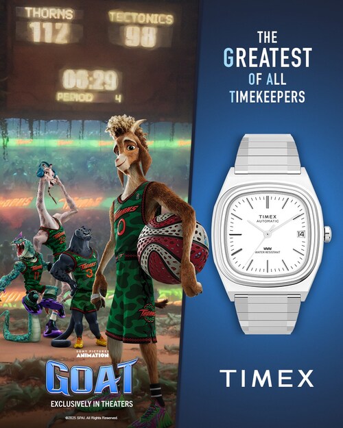 TIMEX COLLABORATES WITH SONY PICTURES ANIMATION'S "GOAT" AS OFFICIAL ...