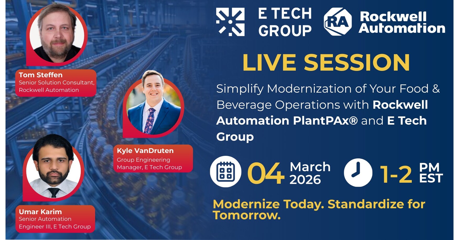 E Tech Group and Rockwell Automation Announce Joint Live Session on ...