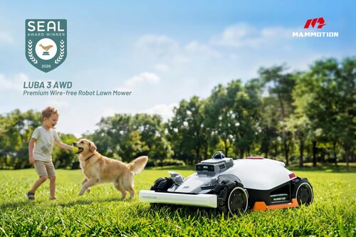 MAMMOTION's LUBA 3 AWD Robotic Lawn Mower Wins 2026 SEAL Sustainable ...