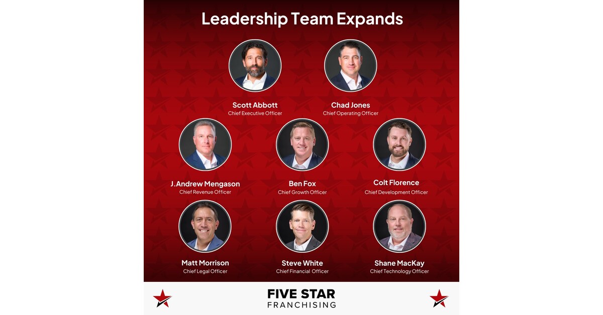 Five Star Franchising expands leadership team to support next phase of ...