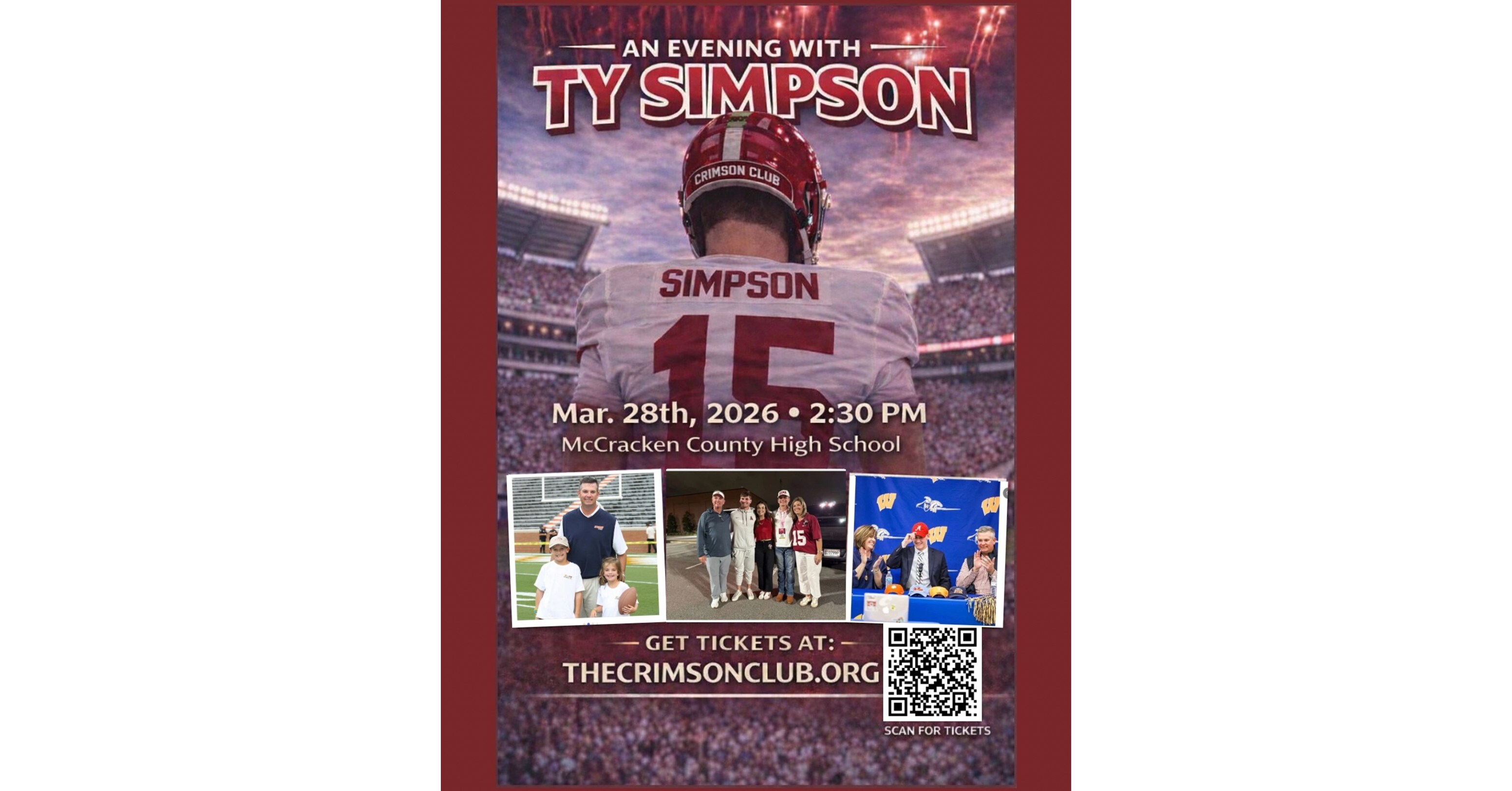 Crimson Club Announces "Faith, Family & Football" Featuring Alabama ...