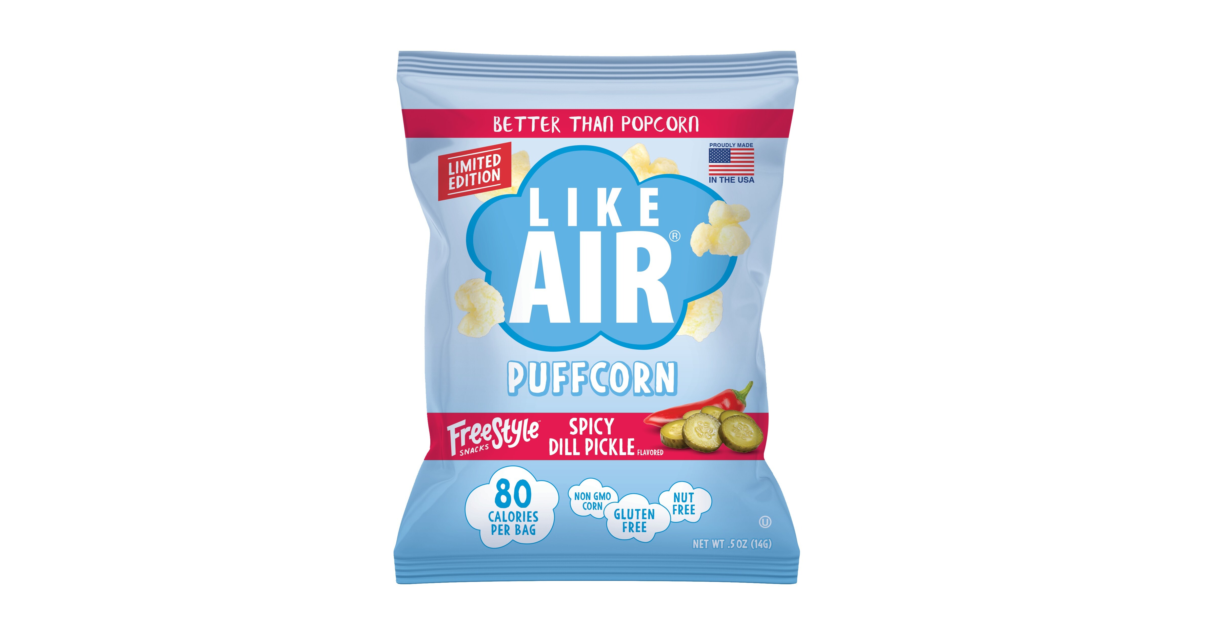 Like Air® Teams Up with Freestyle Snacks to Debut Spicy Dill Pickle ...