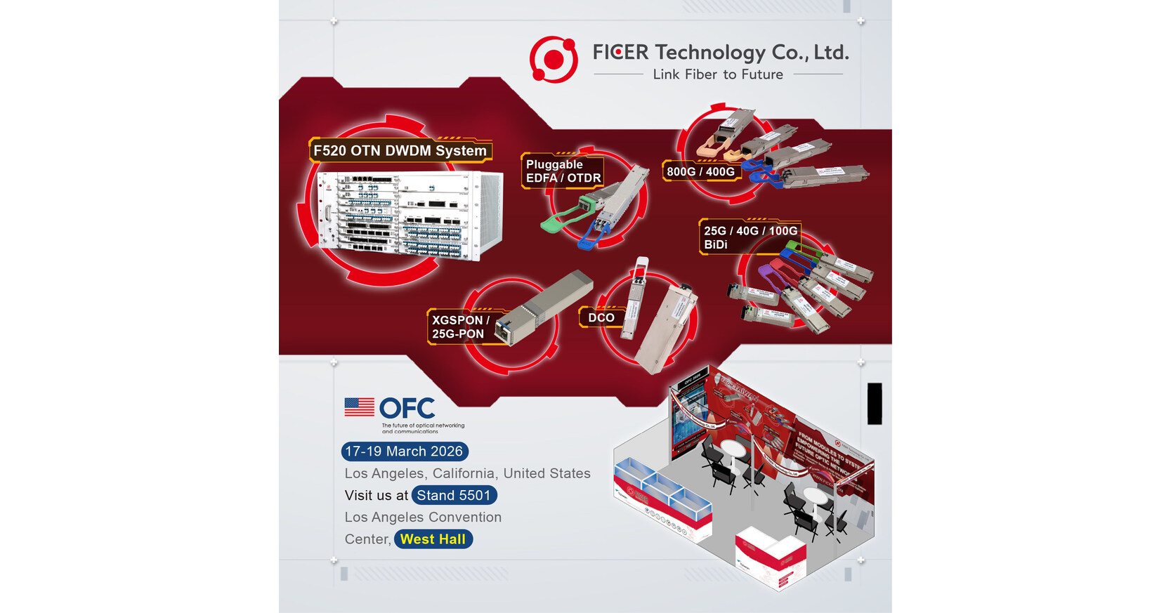 FICER Technology for a "Module-to-System" Optical Devices unveil at OFC ...