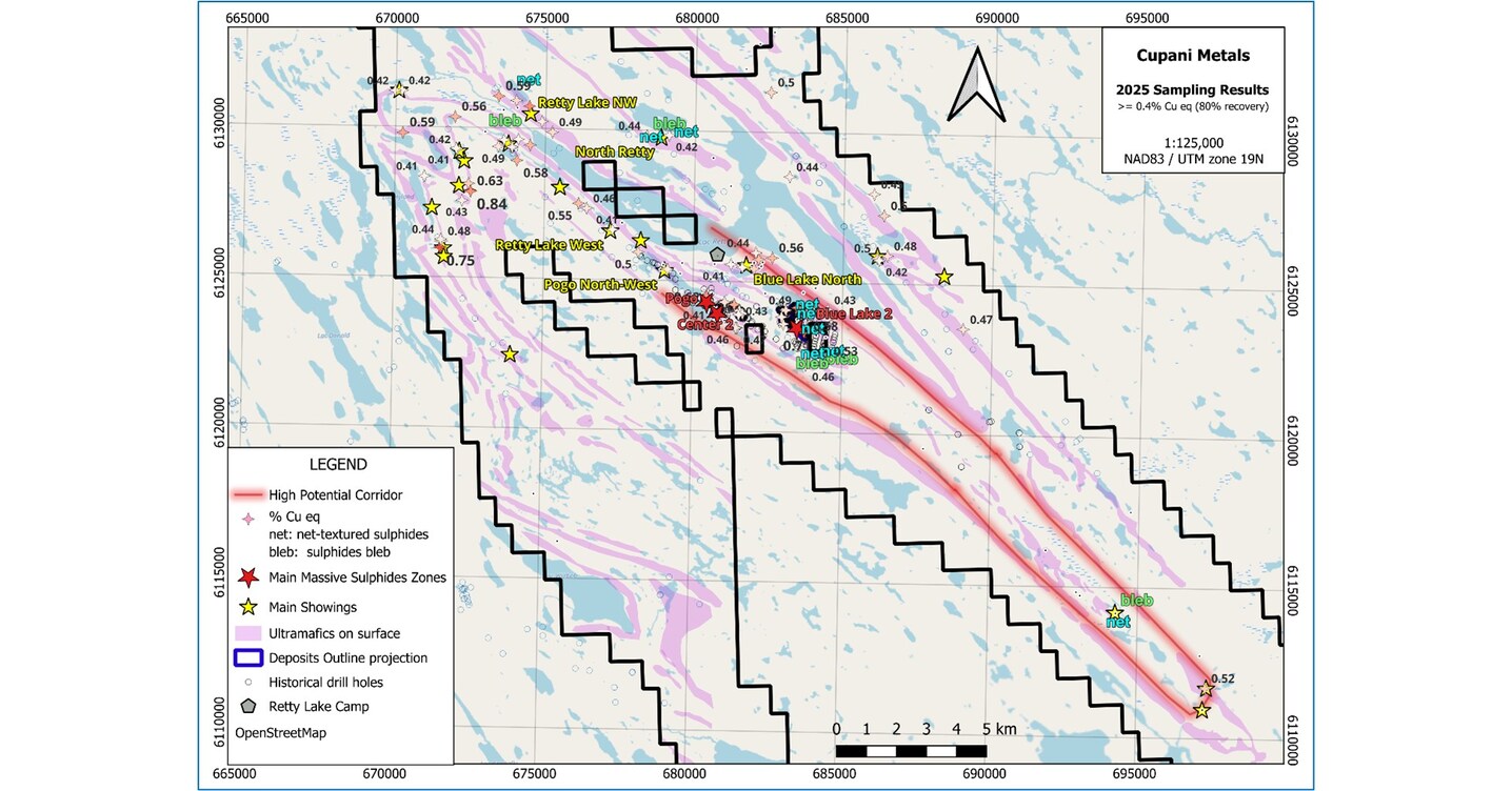 DISCOVERY OF TWO NEW MINERALIZED ZONES AT BLUE LAKE PROJECT