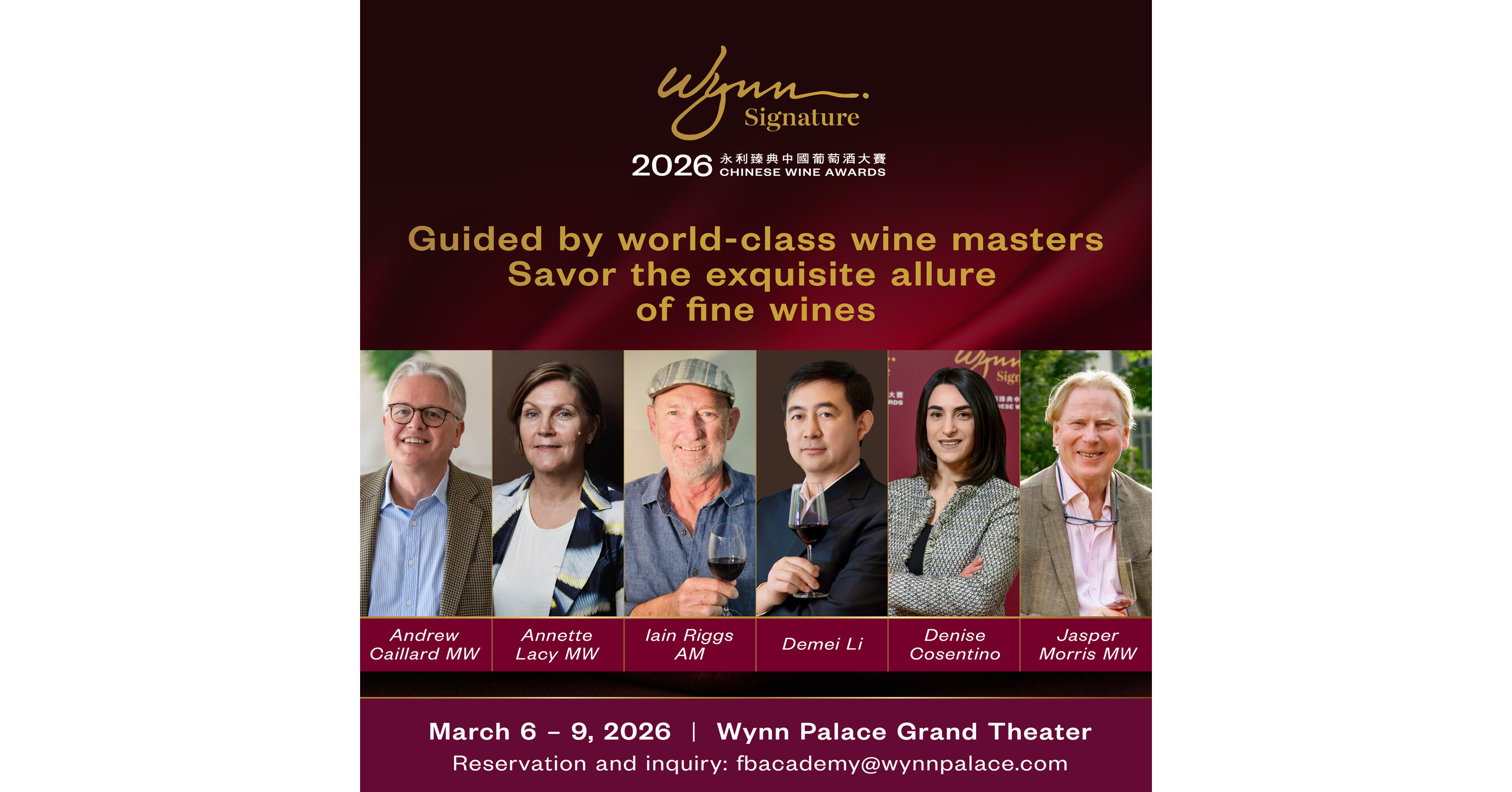 The Wynn Signature Chinese Wine Awards Judging Week Returns for a Third ...