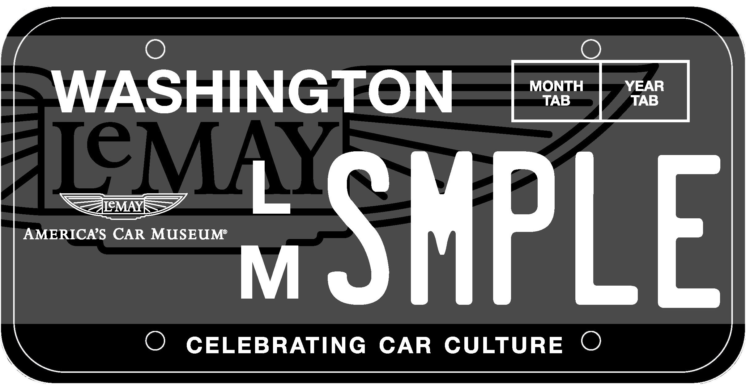 LEMAY - AMERICA'S CAR MUSEUM CUSTOM LICENSE PLATE APPROVED FOR PRODUCTION
