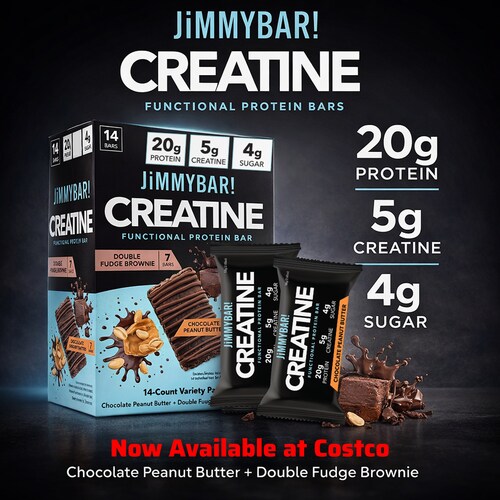 JiMMYBAR! Brings America's First Creatine Protein Bar to Costco ...