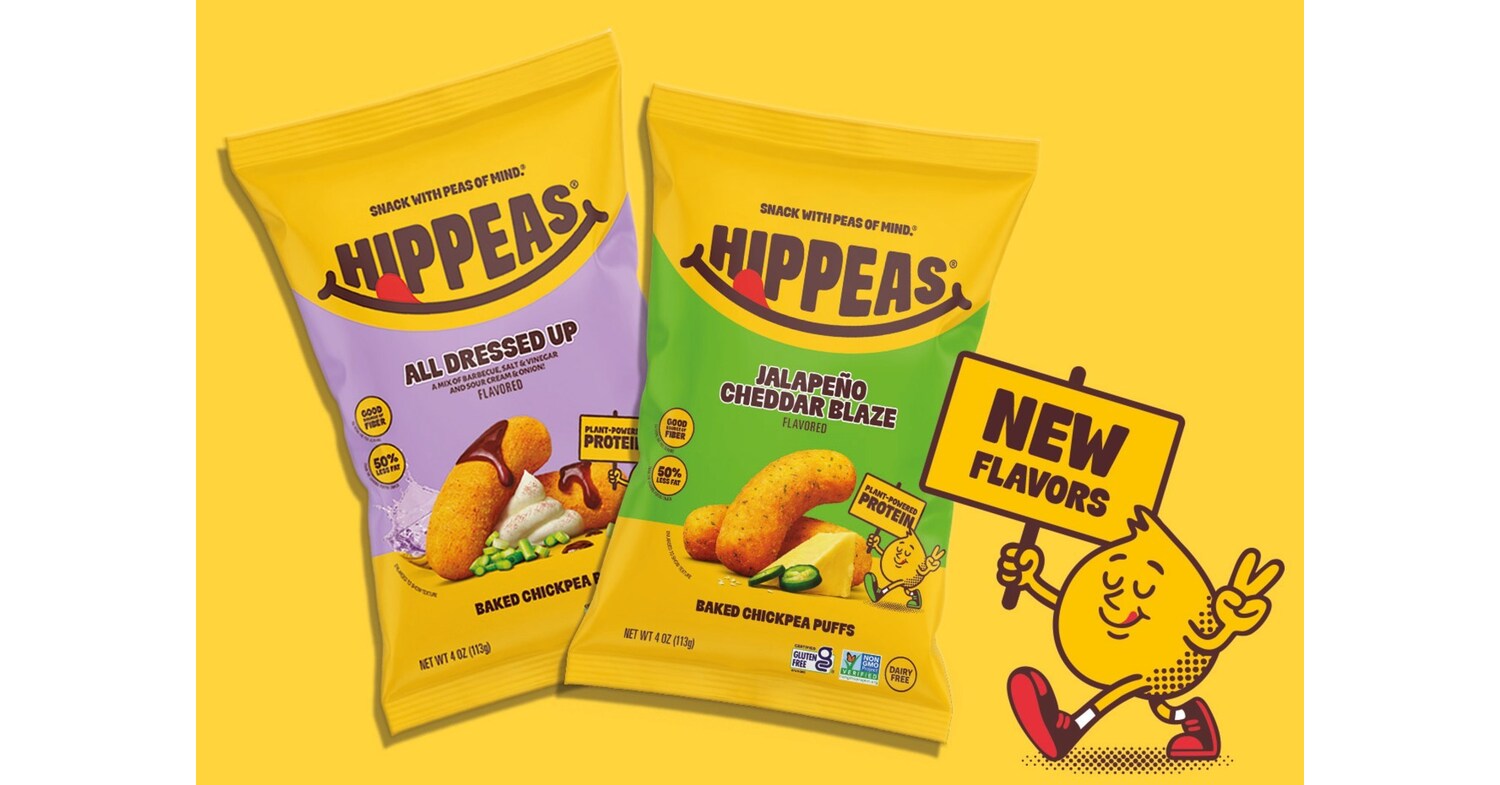 HIPPEAS® Turns Up the Flavor With Two Craveworthy New Chickpea Puff ...