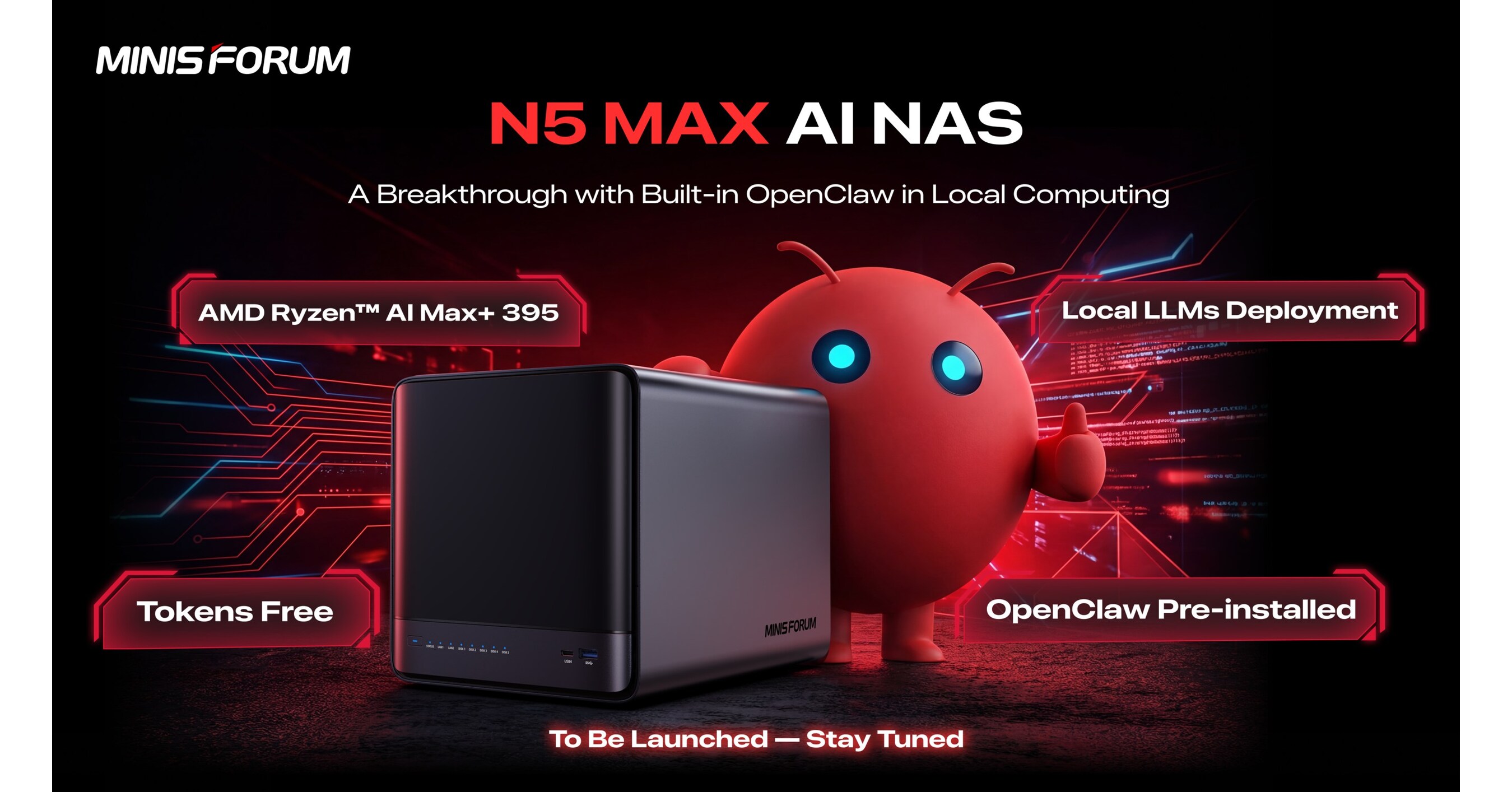 MINISFORUM's N5 MAX Marks a Breakthrough in NAS Industry with Built-in ...