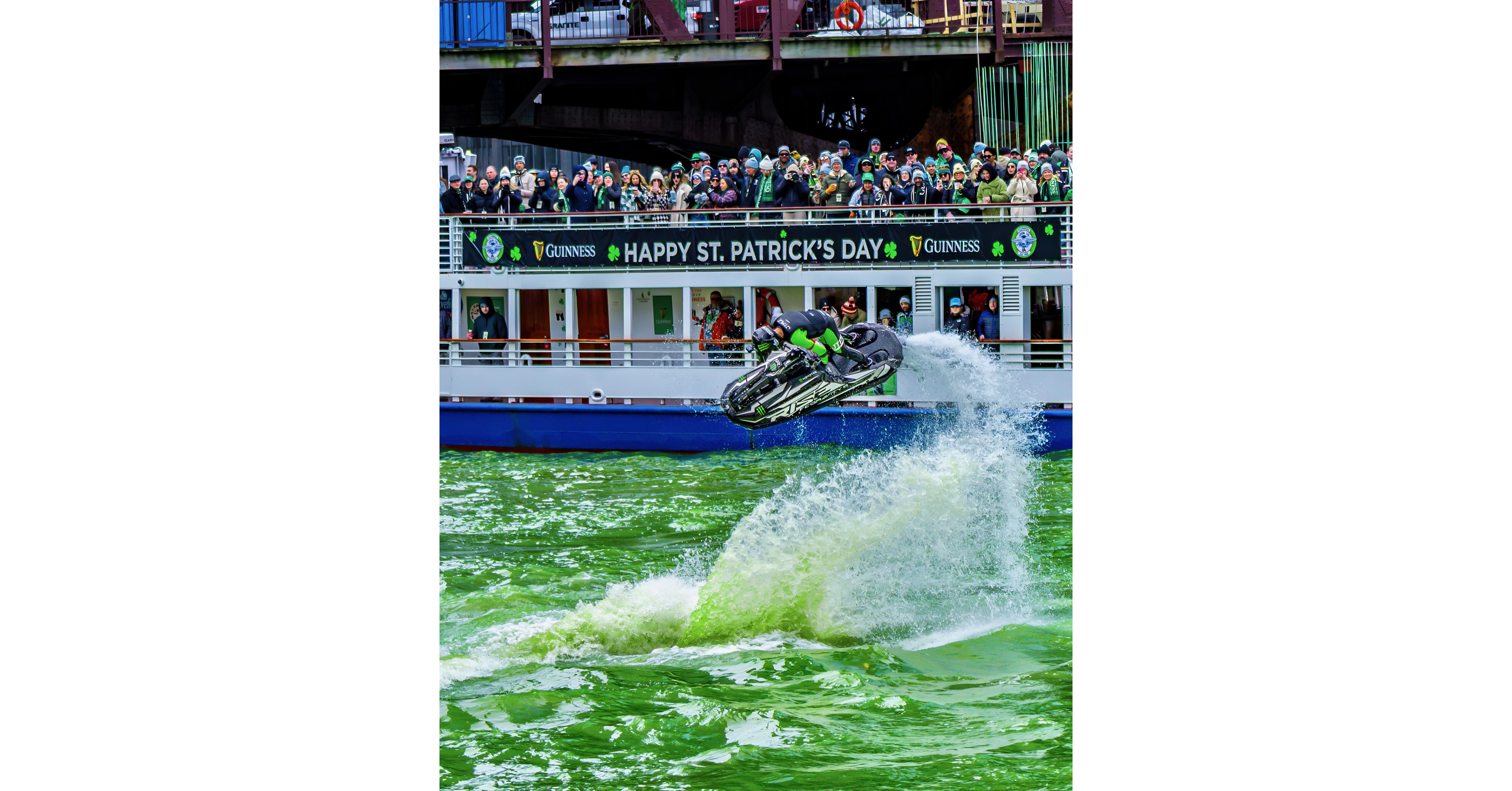 Monster Energy Flips Chicago River Green for St. Patrick's with ...