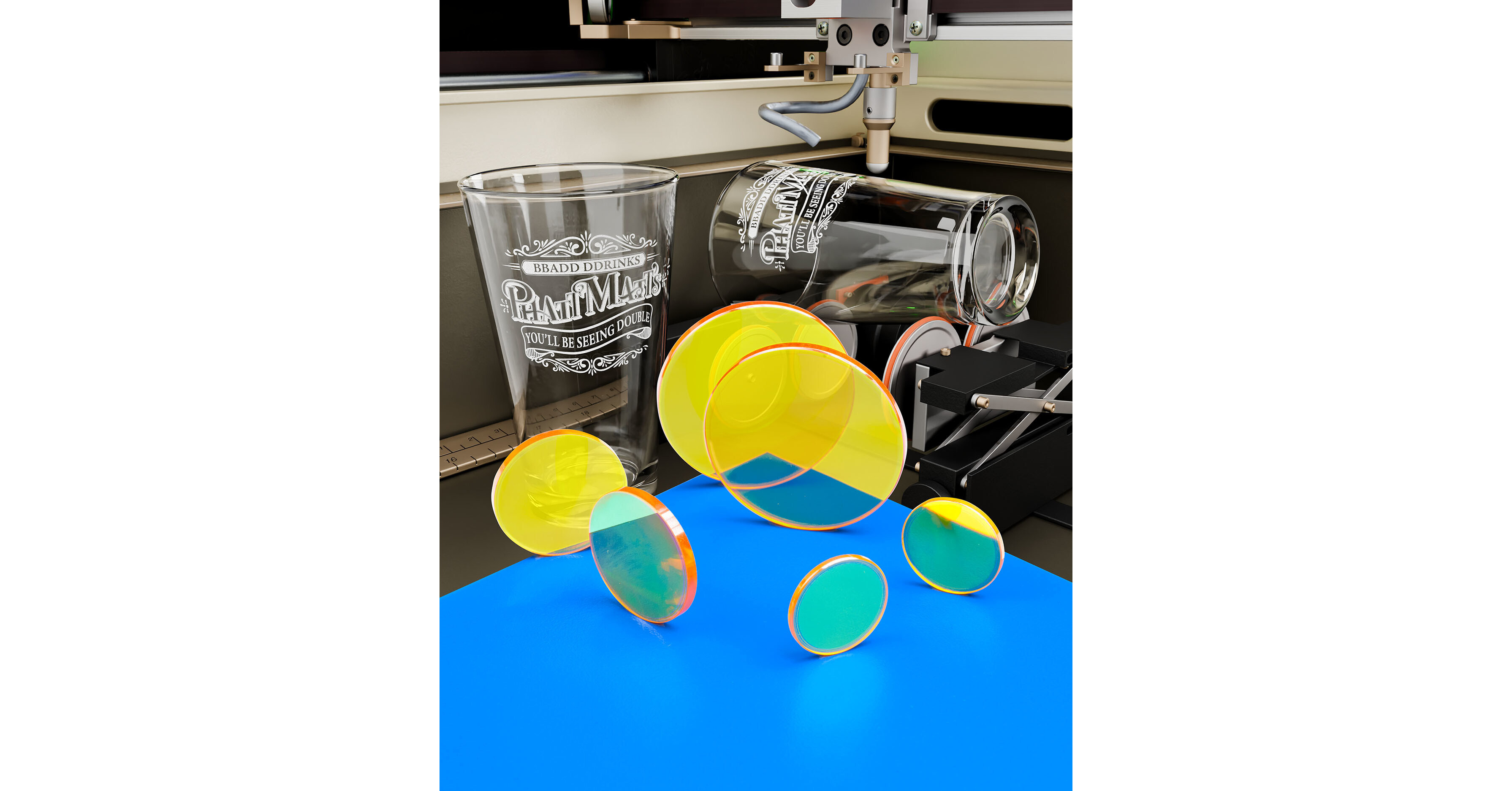 LASER ETCHING LENSES MAKE SHARPER DETAILS ON CRYSTAL