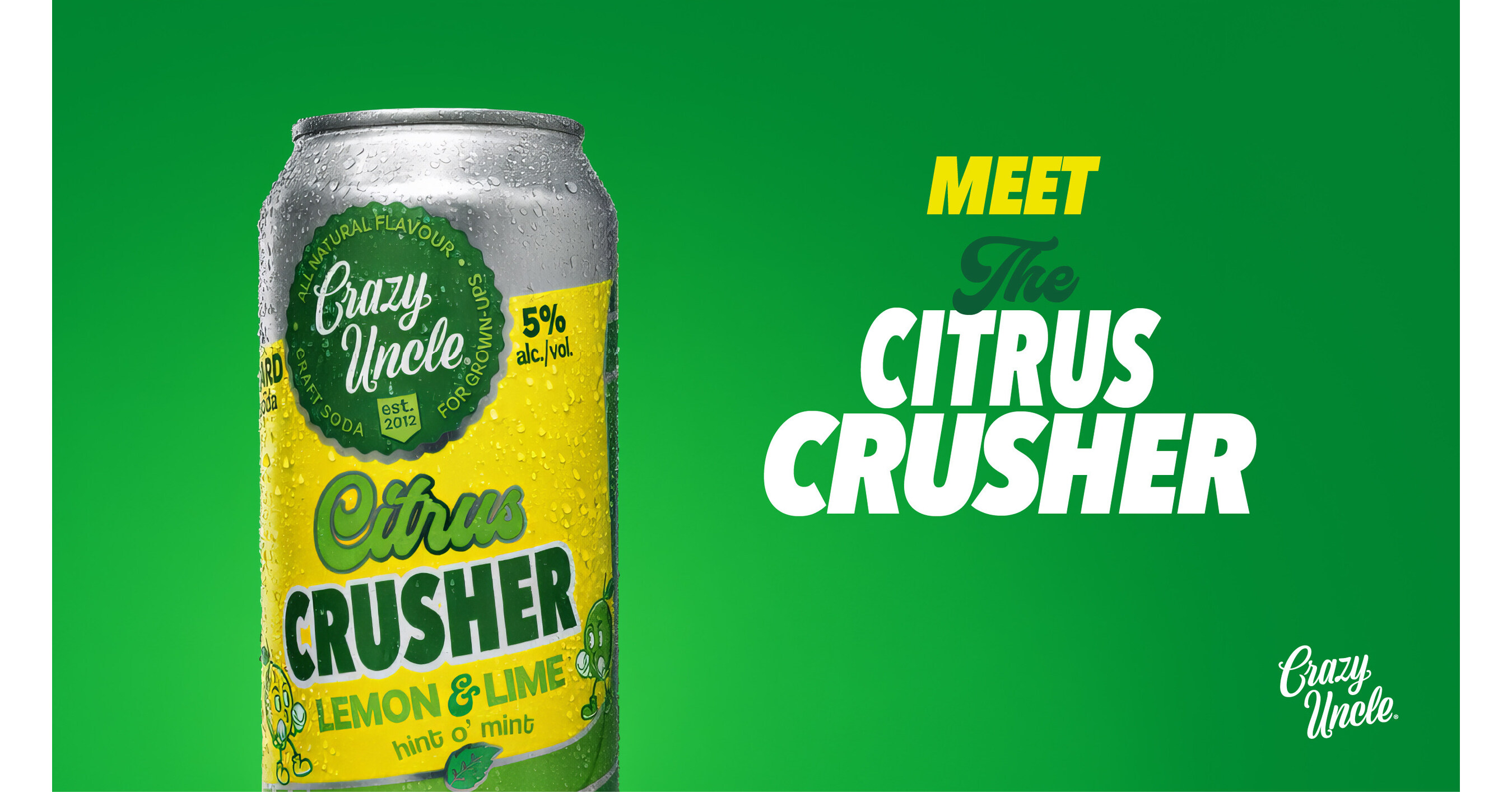 Crazy Uncle Debuts Citrus Crusher As Flavour Forward Hard Soda