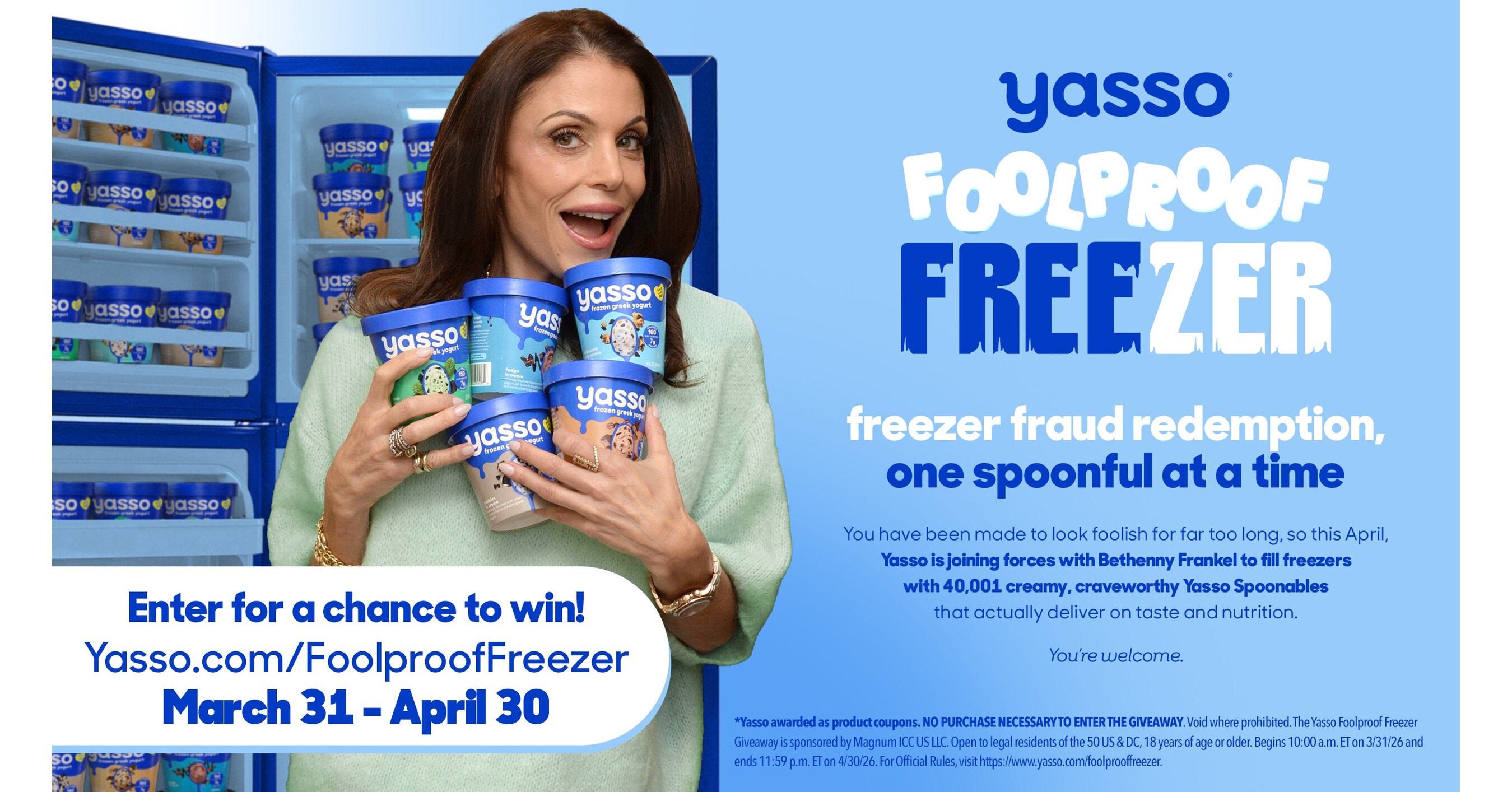YASSO AND BETHENNY FRANKEL CALL OUT FREEZER FRAUD WITH 'FOOLPROOF ...