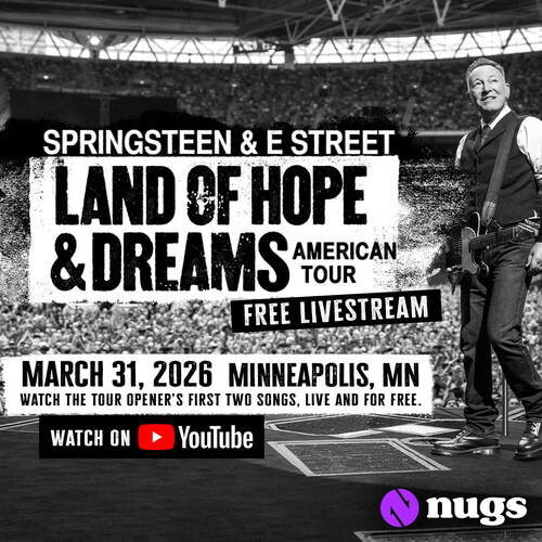 nugs Offers Free Livestream of Opening Songs from Bruce Springsteen and ...