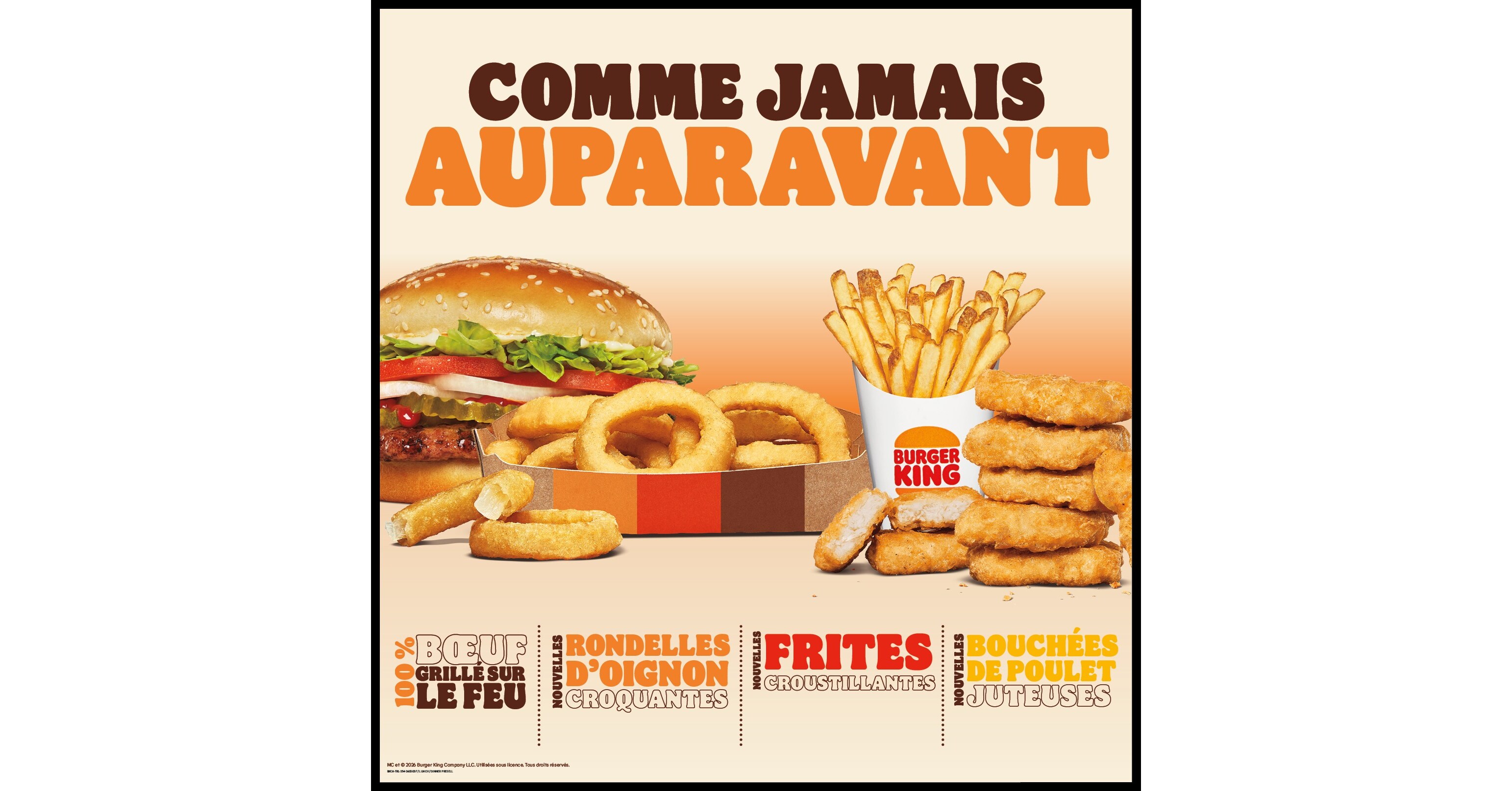 LE WHOPPER® REHAUSSÉ ARRIVE CHEZ BURGER KING® CANADA, ACCOMPAGNÉ D ...