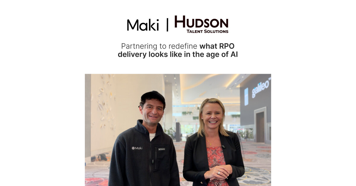 Hudson Talent Solutions Partners with Maki People to Embed AI Hiring ...