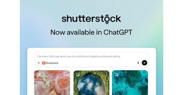 Shutterstock Launches Licensed Content App in ChatGPT, Bringing ...