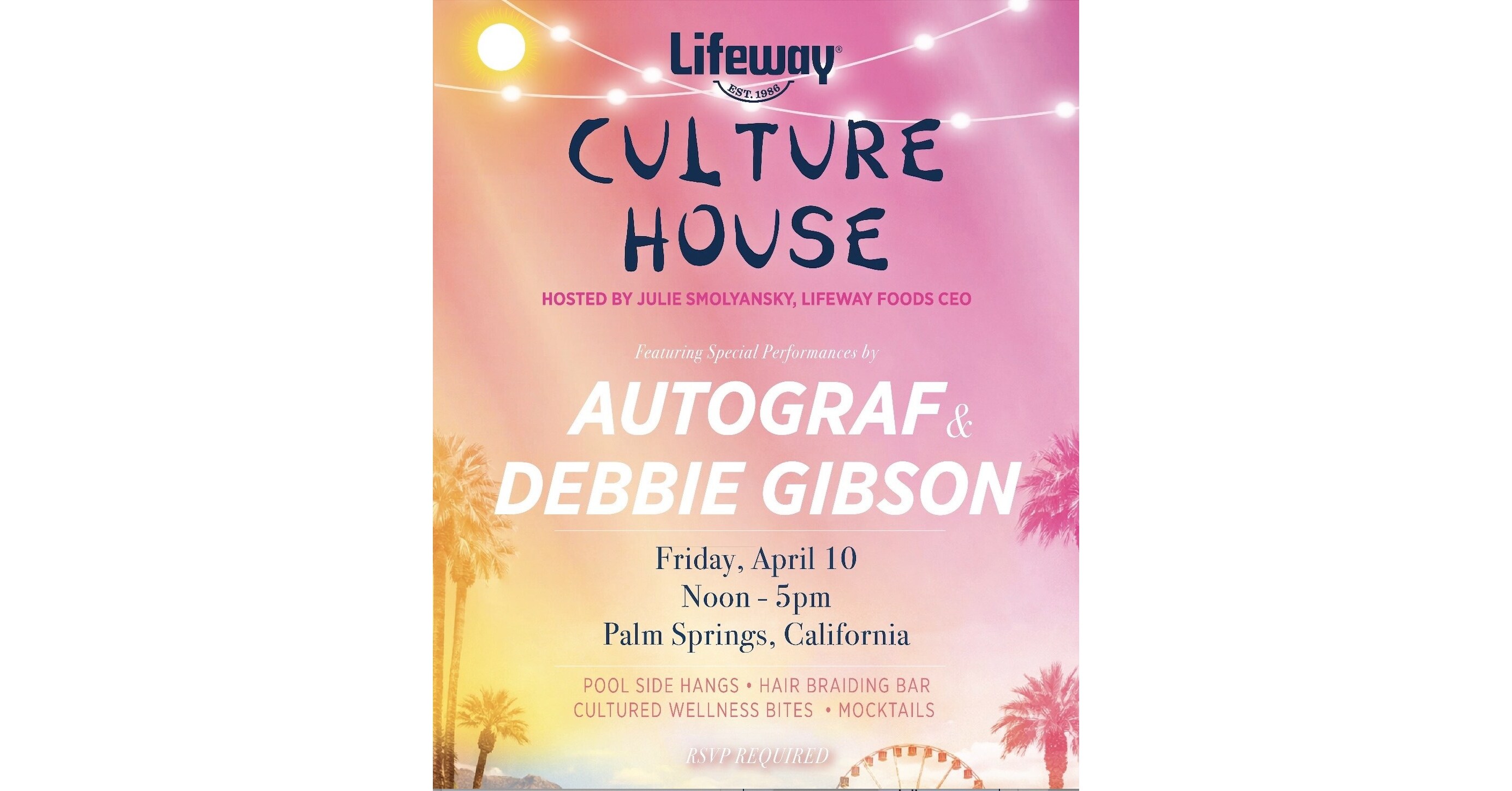 Lifeway Foods to Host Retro-Inspired Wellness House in Palm Springs ...