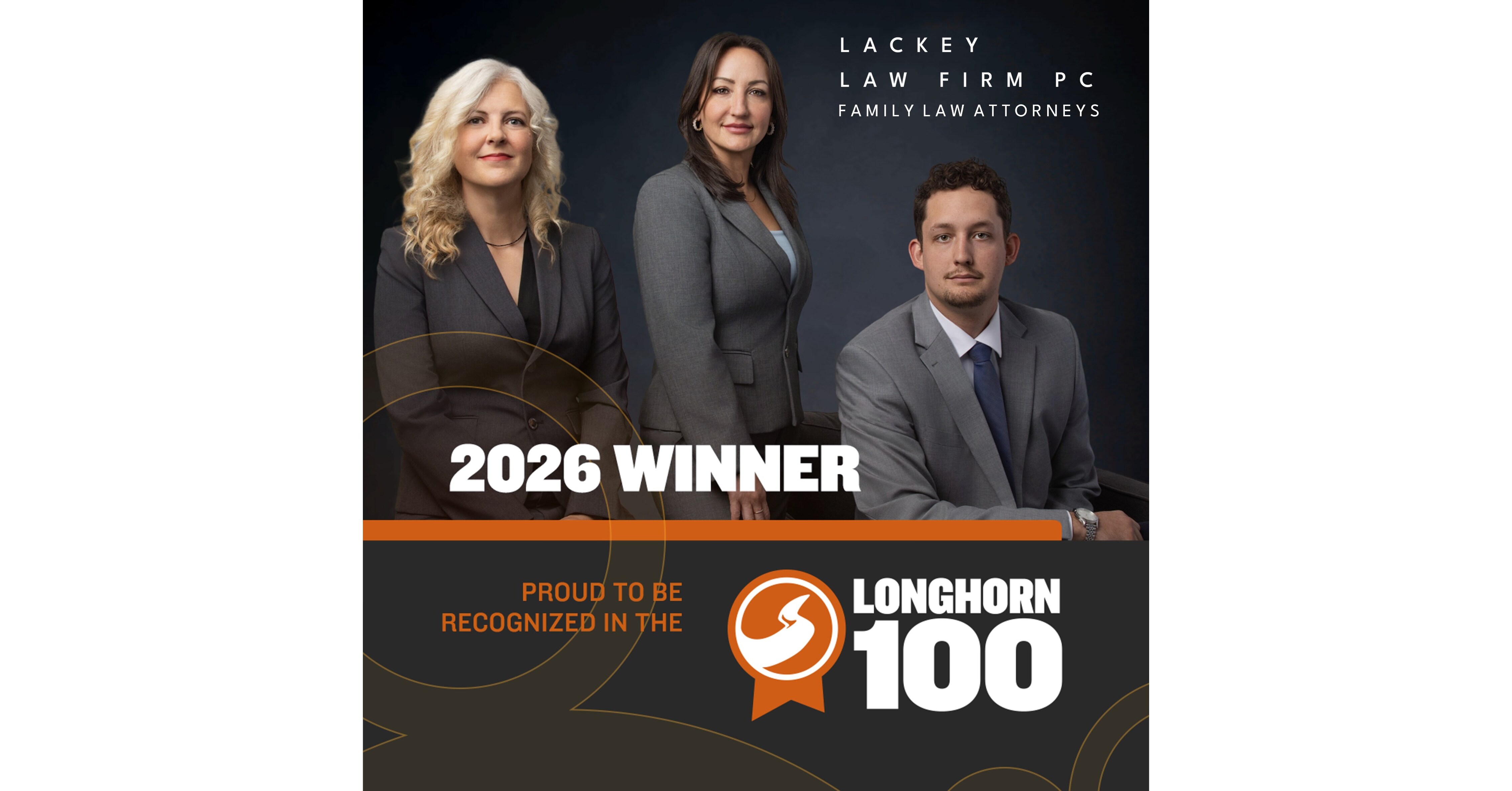Lackey Law Firm Recognized Among the 2026 Longhorn 100 in Austin, Texas