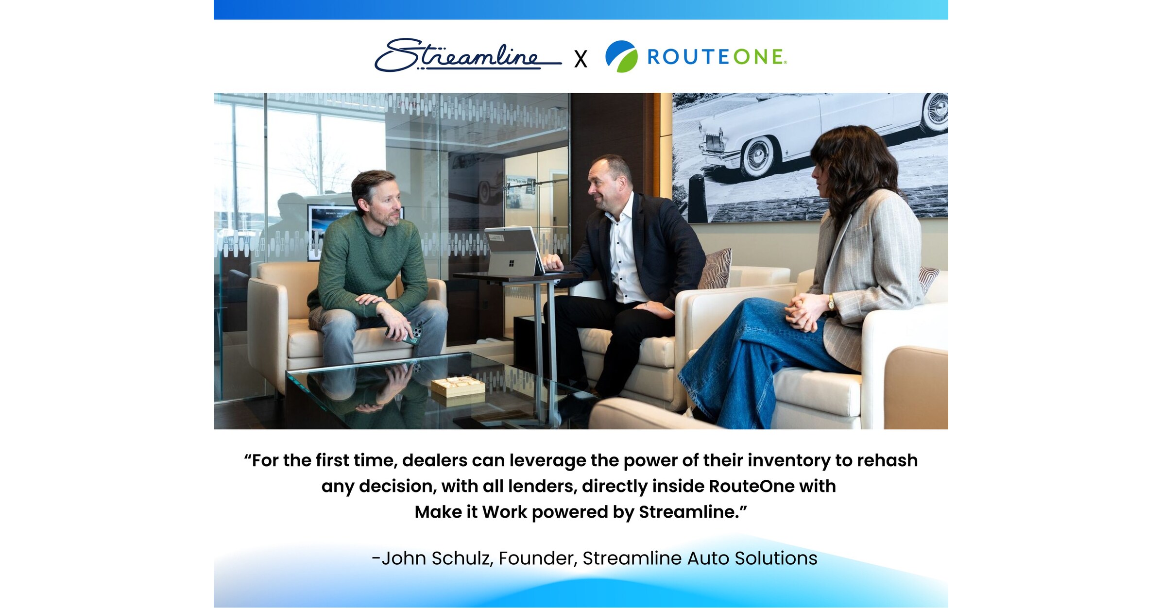 Streamline Auto Solutions' Make it Work® Integrates with RouteOne to ...
