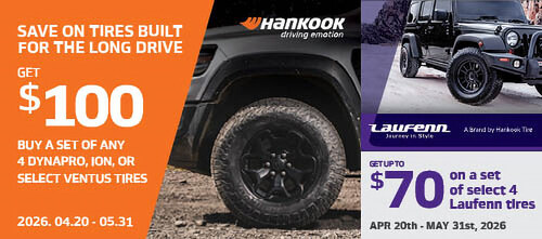 2026 Long Drive Rebate: New Rebate from Hankook Tire Offers Up to $100 ...