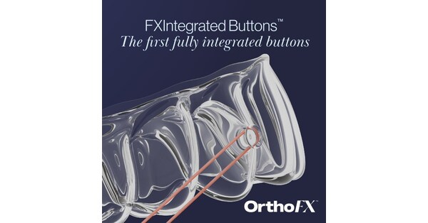 ORTHOFX™ INTRODUCES THE FIRST FULLY INTEGRATED BUTTONS INTO A CLEAR ALIGNER