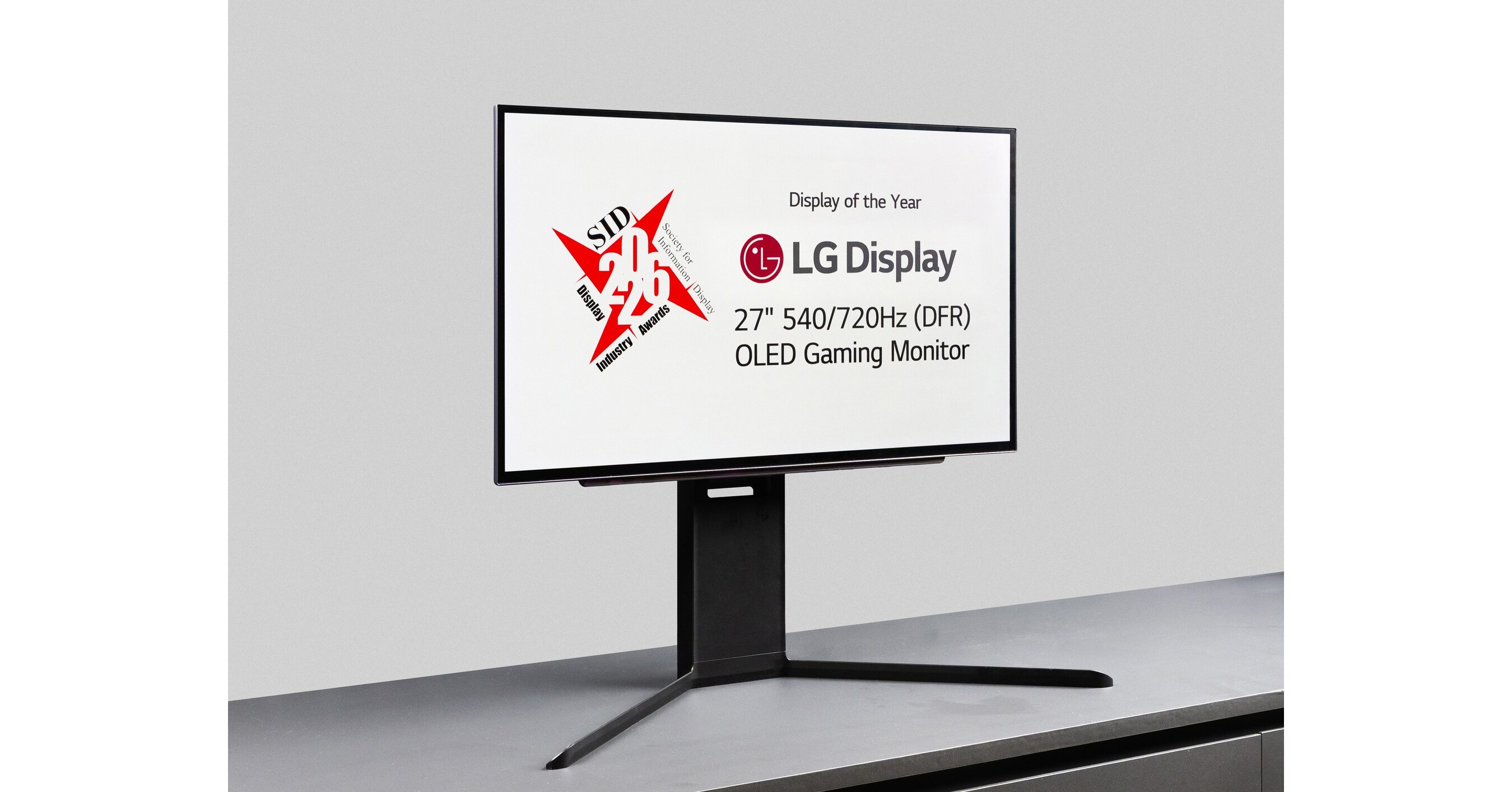 LG Display's 27-inch DFR Gaming OLED panel wins SID's 'Display of the Year'