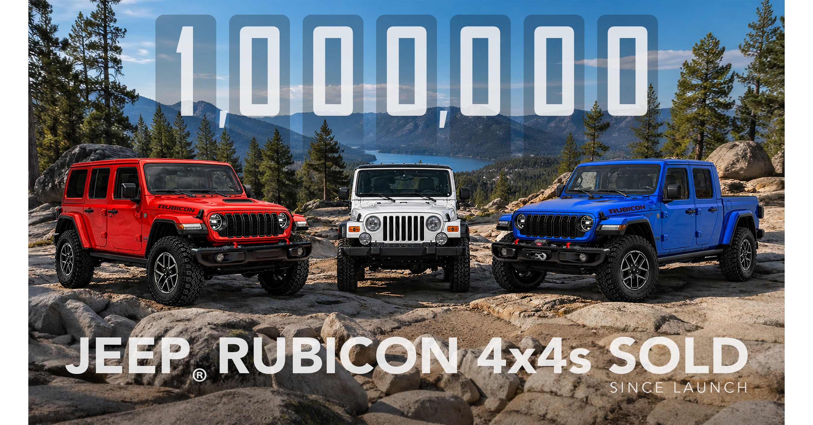 One Million Strong: Jeep® Rubicon, Defining Off-road Capability for 85 ...