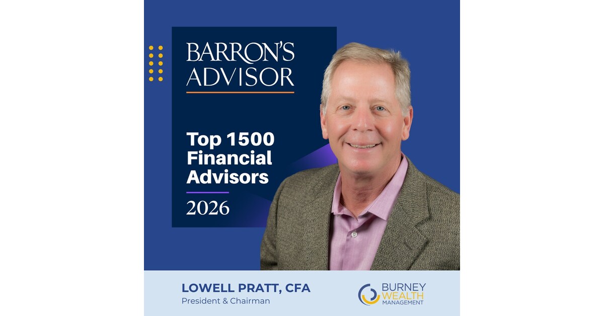 Burney Company President Named #3 Financial Advisor in Virginia by Barron's