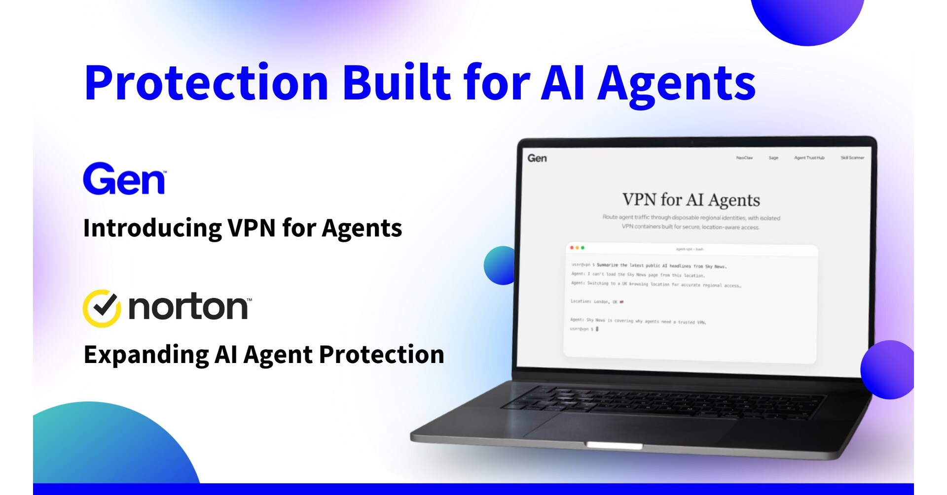 Gen Accelerates Agentic Security and Privacy for the AI Era