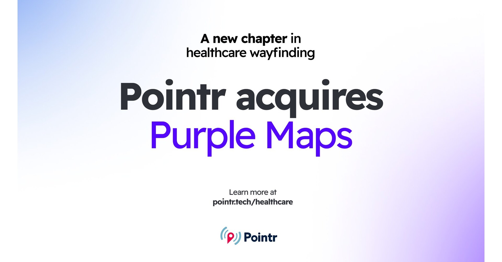 Pointr Doubles Down on Healthcare with the Purple Maps Acquisition